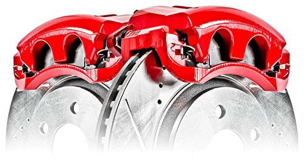 Powerstop S2984 Red Powder Coated Performance Calipers - Walmart.com