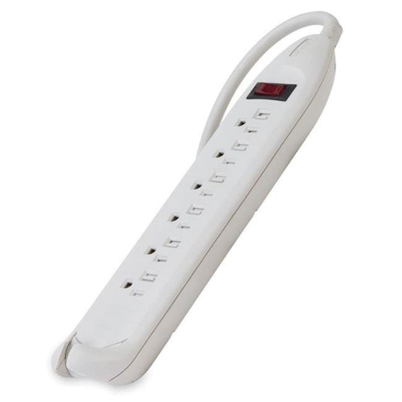 Powerstrip with Sliding Covers 6 Outlets 12 ft. Cord Putty - Walmart.com