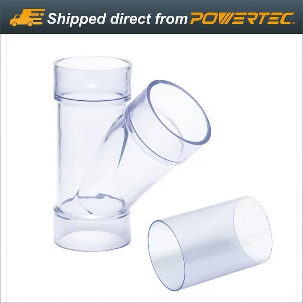 Powertec 70320 2-1/2-Inch Id Y Fitting W/ Coupler For 2.5 Od Pipe ...