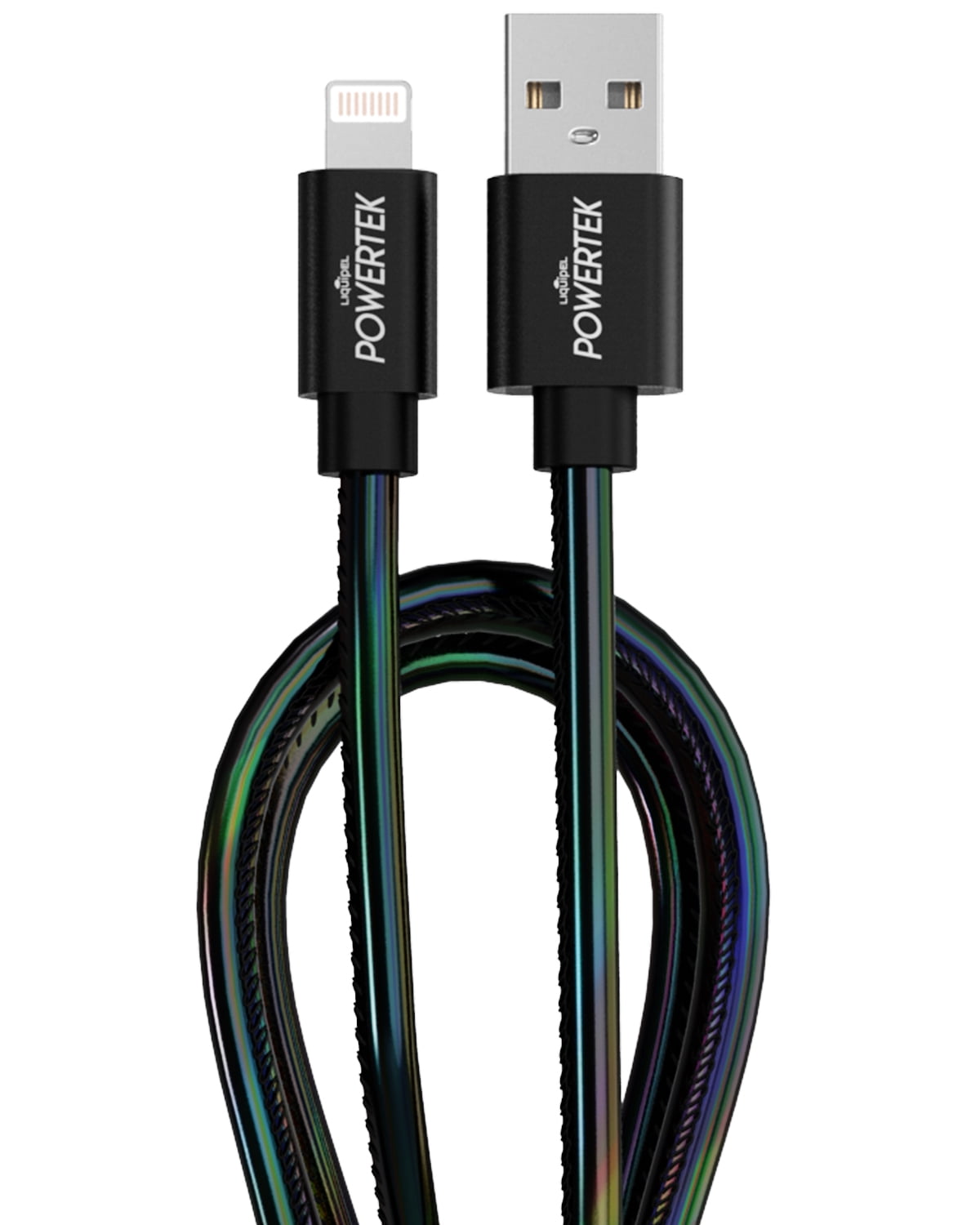 Powertek Powertek 6ft Metallic Shine Fast Charging Lightning Cable - Walmart.com