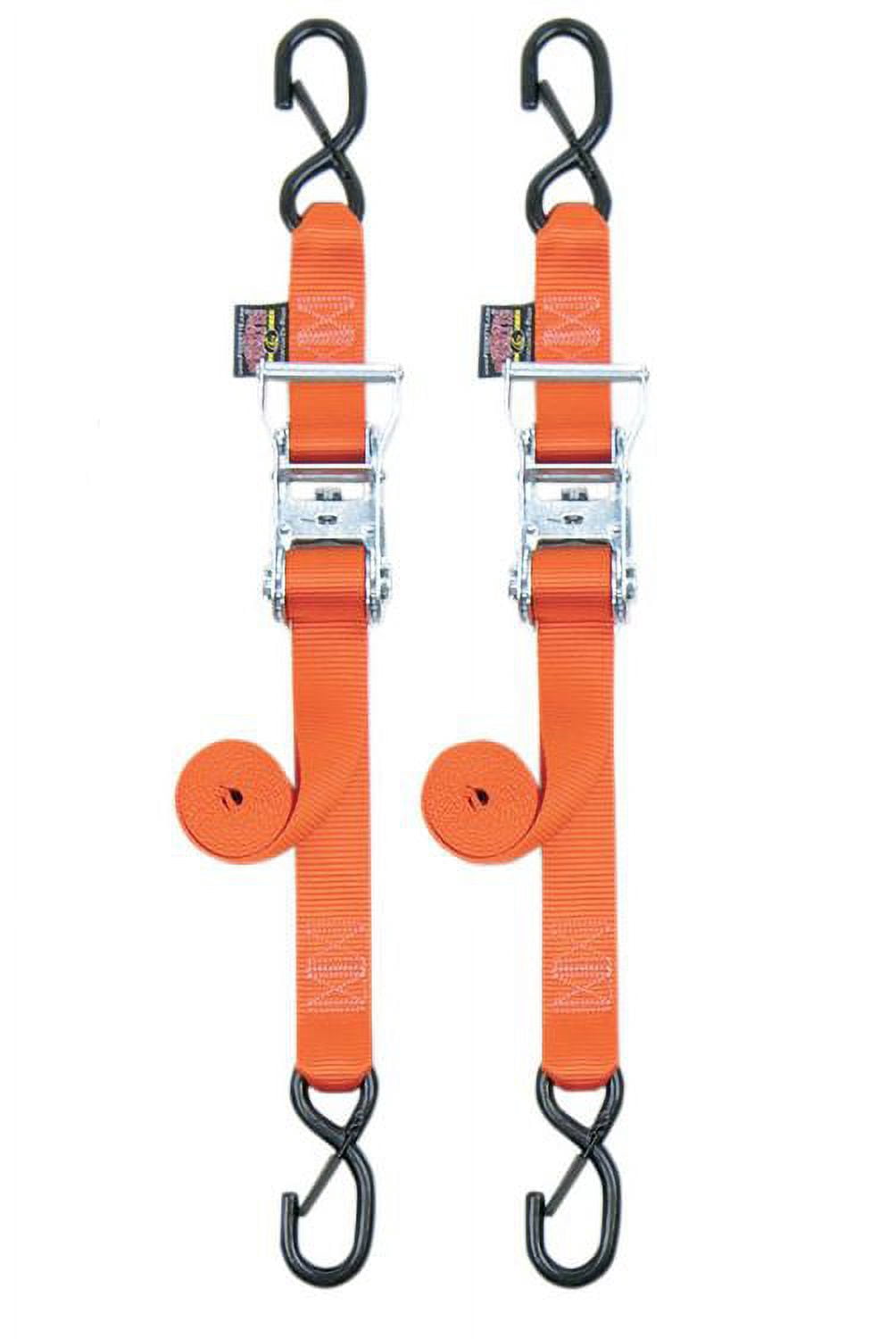 Powertye 1.5" Ratchet w/Safety Latch Hooks Orange (30579-S) - Walmart.com