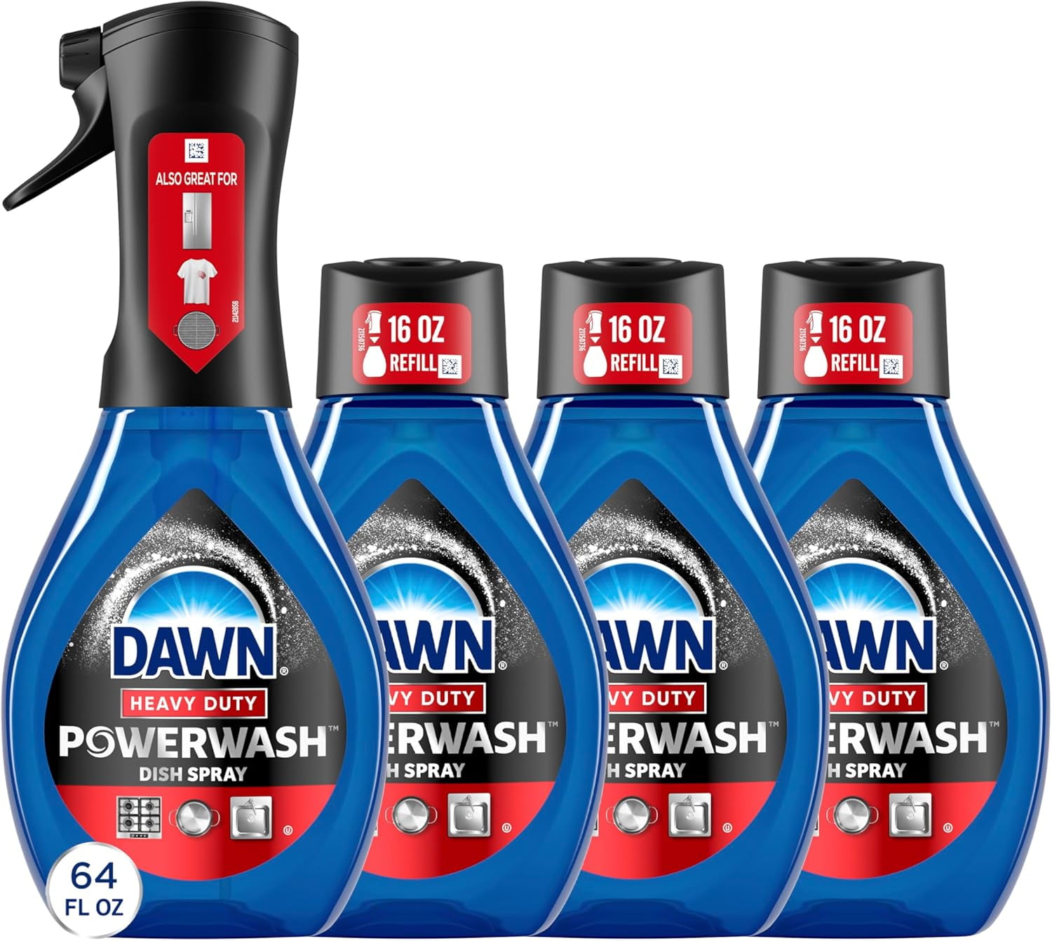 Powerwash Heavy Duty Dish Spray All-Purpose Cleaner and Degreaser, 64oz ...