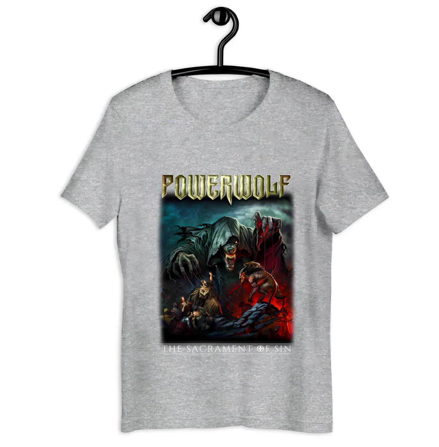 Powerwolf The Sacrament OF Sin Tour Rare Black T-Shirt S-5XL - Walmart.com