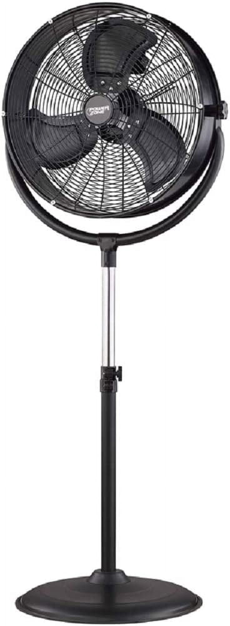 Powerzone Fes50-t2 High Velocity Floor Fan With Drum/stand, 3 Speed ...