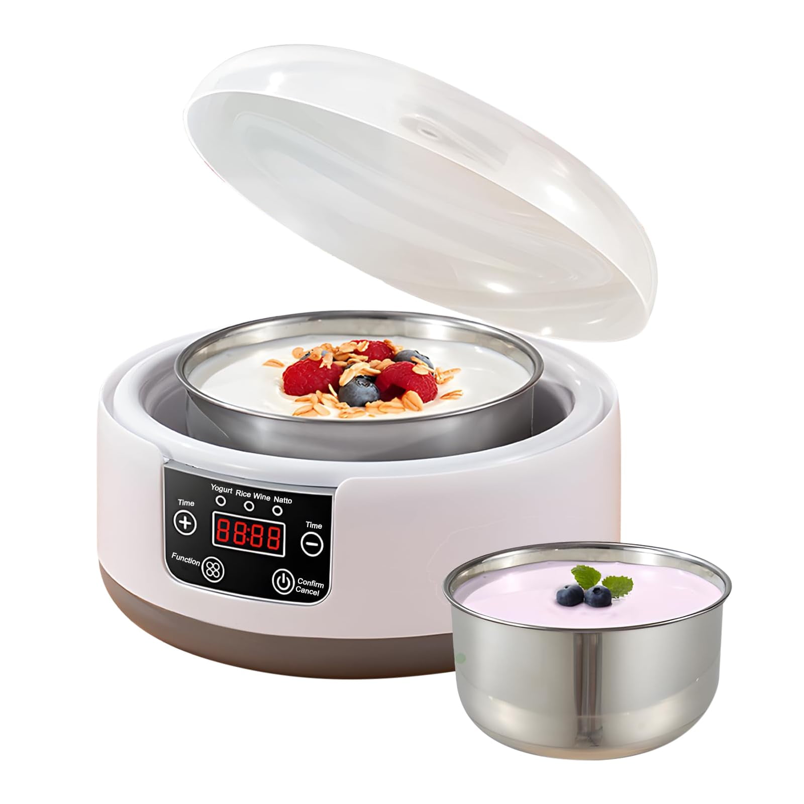 Powi 36 Hour Yogurt Maker,1.2L Automatic Digital Yoghurt Maker Machine ...
