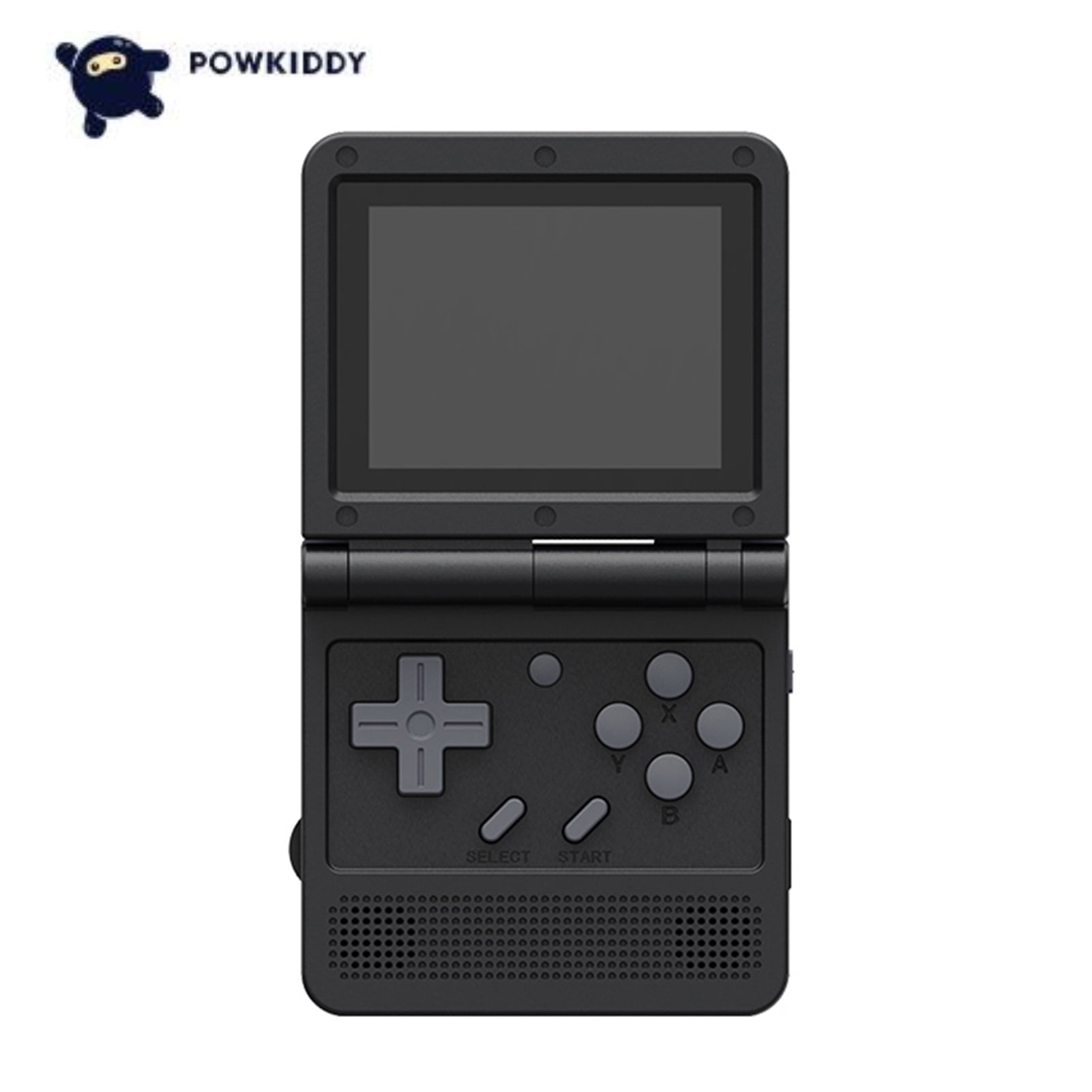Powkiddy Handheld Game 3.0-inch IPS High-clear Screen Open Source Mini Folding Flap Game Console ...
