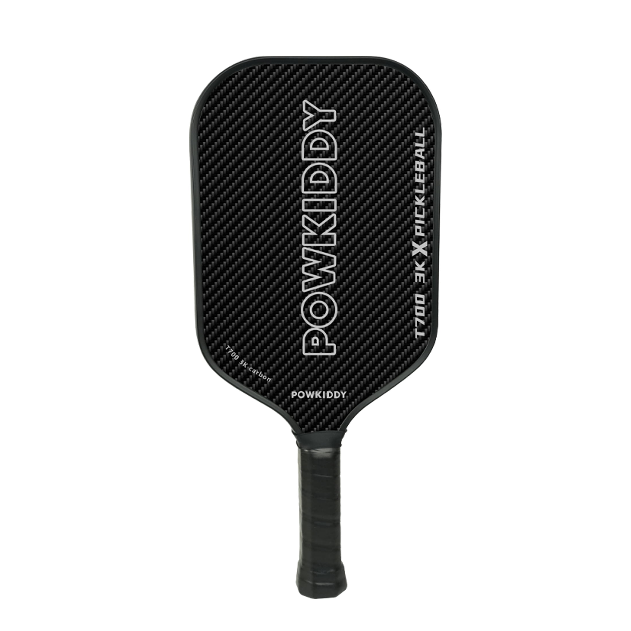 Powkiddy Pickleball Paddles, T700 3K Raw Carbon Fiber, 16mm Honeycomb ...