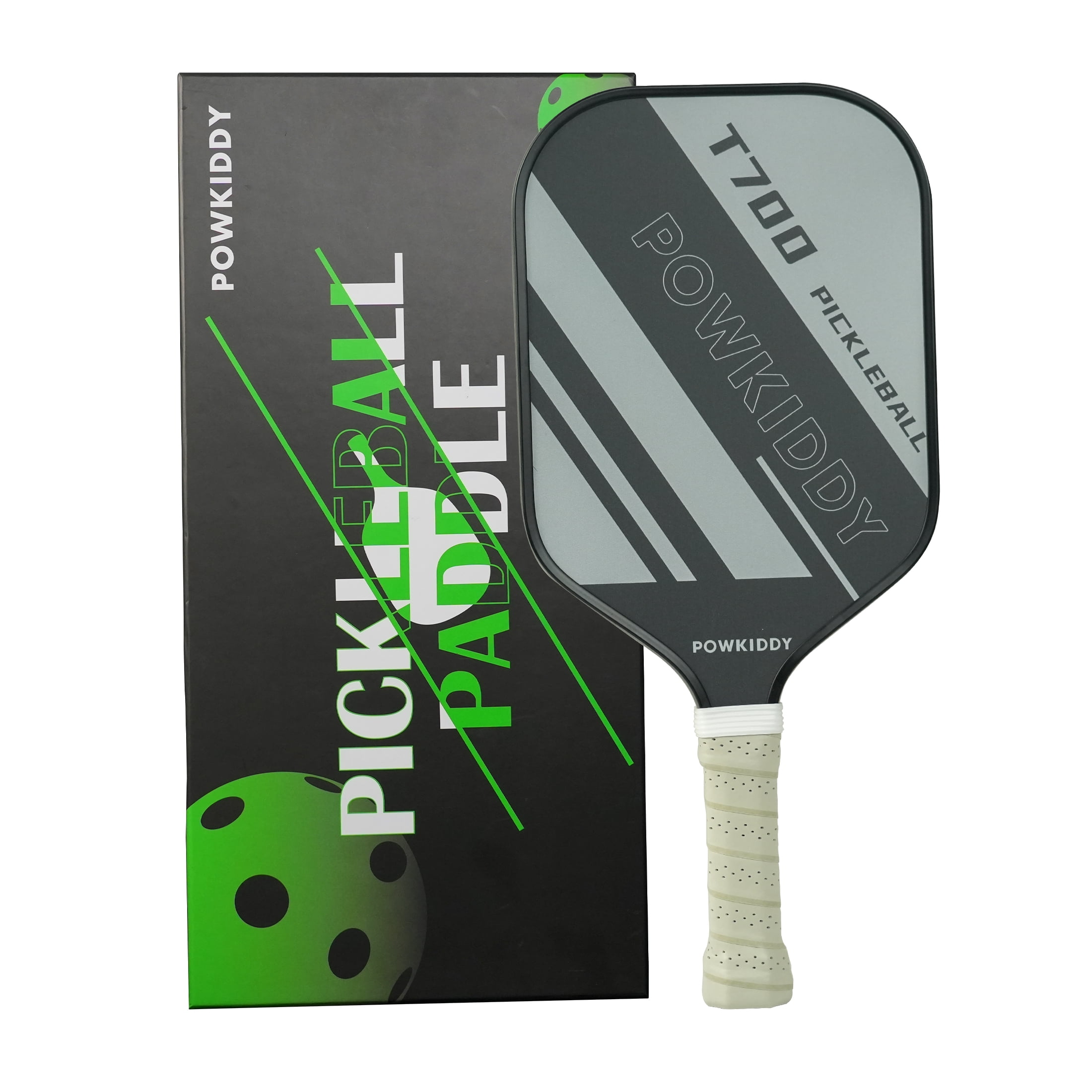Powkiddy T700 Carbon Fiber Pickleball paddle Frosting and Cold Pressed ...
