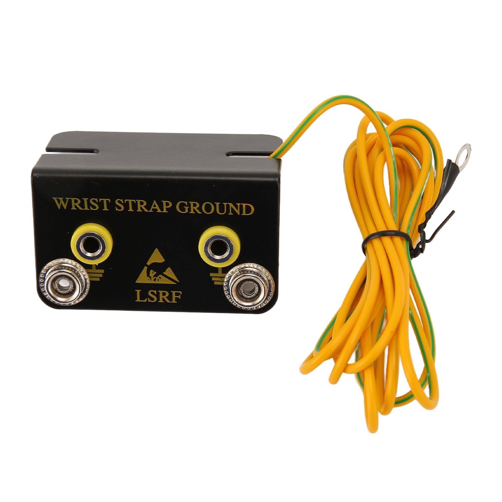 Powkky 2 Hole Grounding Plug for ESD Wrist Straps with 1.6m Cable Anti ...