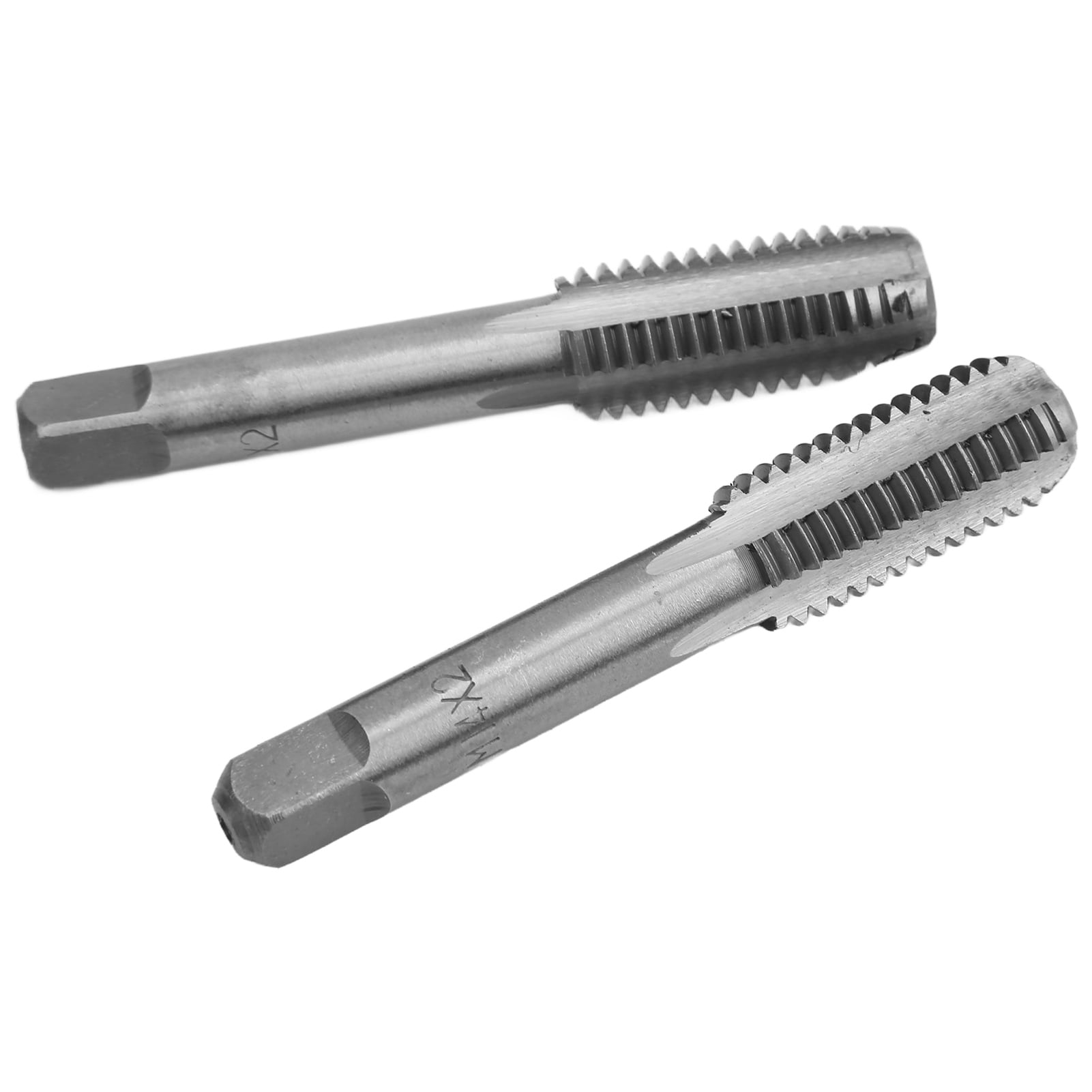 Powkky 2pcs High Speed Steel Metric Thread Tap Straight Flutes Thread ...