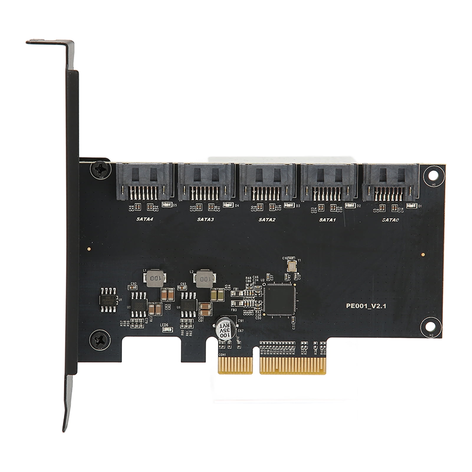 Powkky Adapter Card PCIE 4X to 5 Ports SATA3.0 6Gbps Multi Port PCIE ... Powkky Adapter Card PCIE 4X to 5 Ports SATA3.0 6Gbps Multi Port PCIE ...
