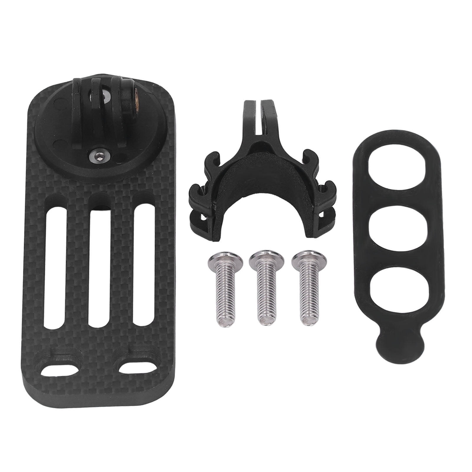 Powkky Bike Computer Mount 3K Carbon Fiber Extension Bicycle Bike Out Front Computer Mount for ...