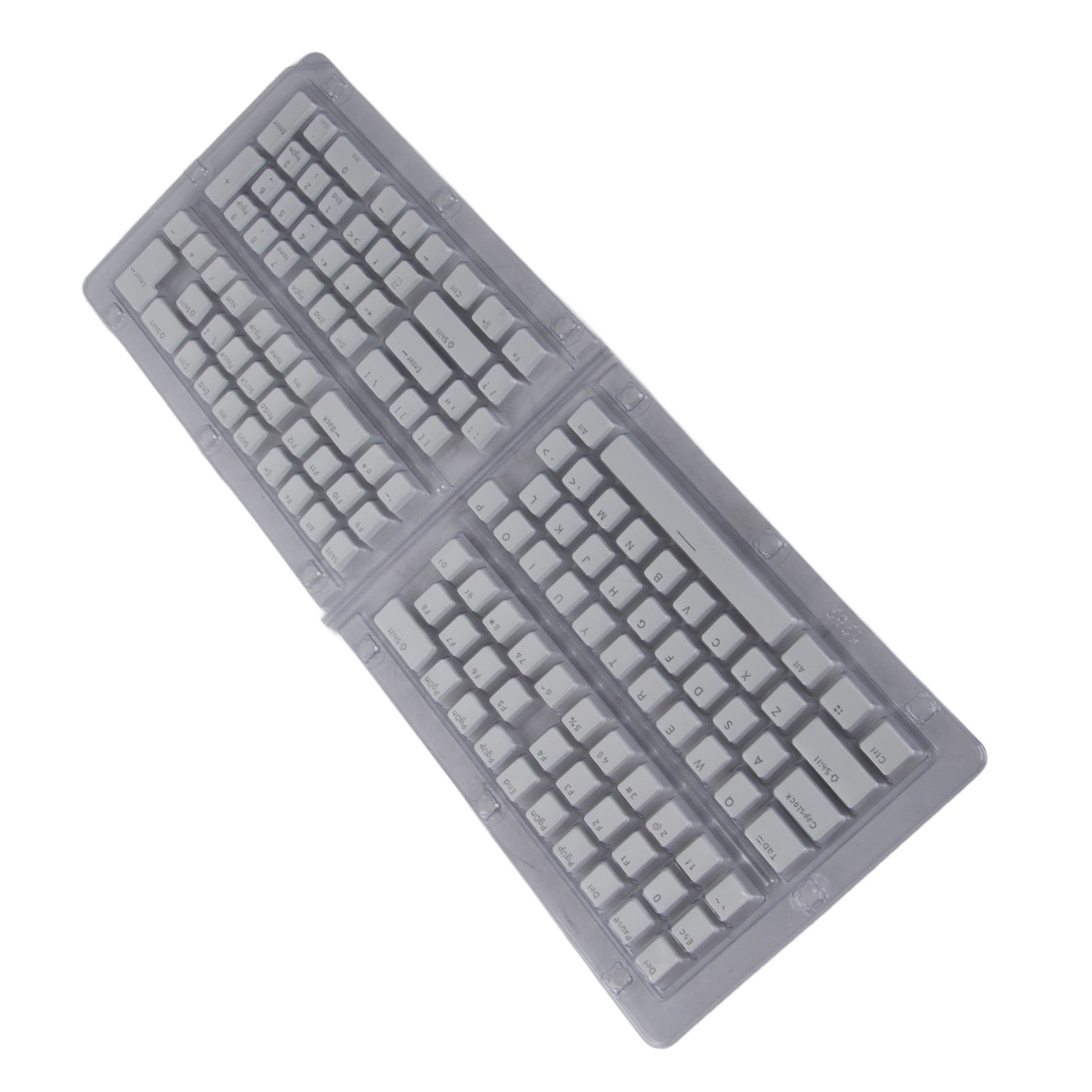 Powkky Keyboard Keycaps 132 Keys Pudding Transparent OEM Height PBT Two ...