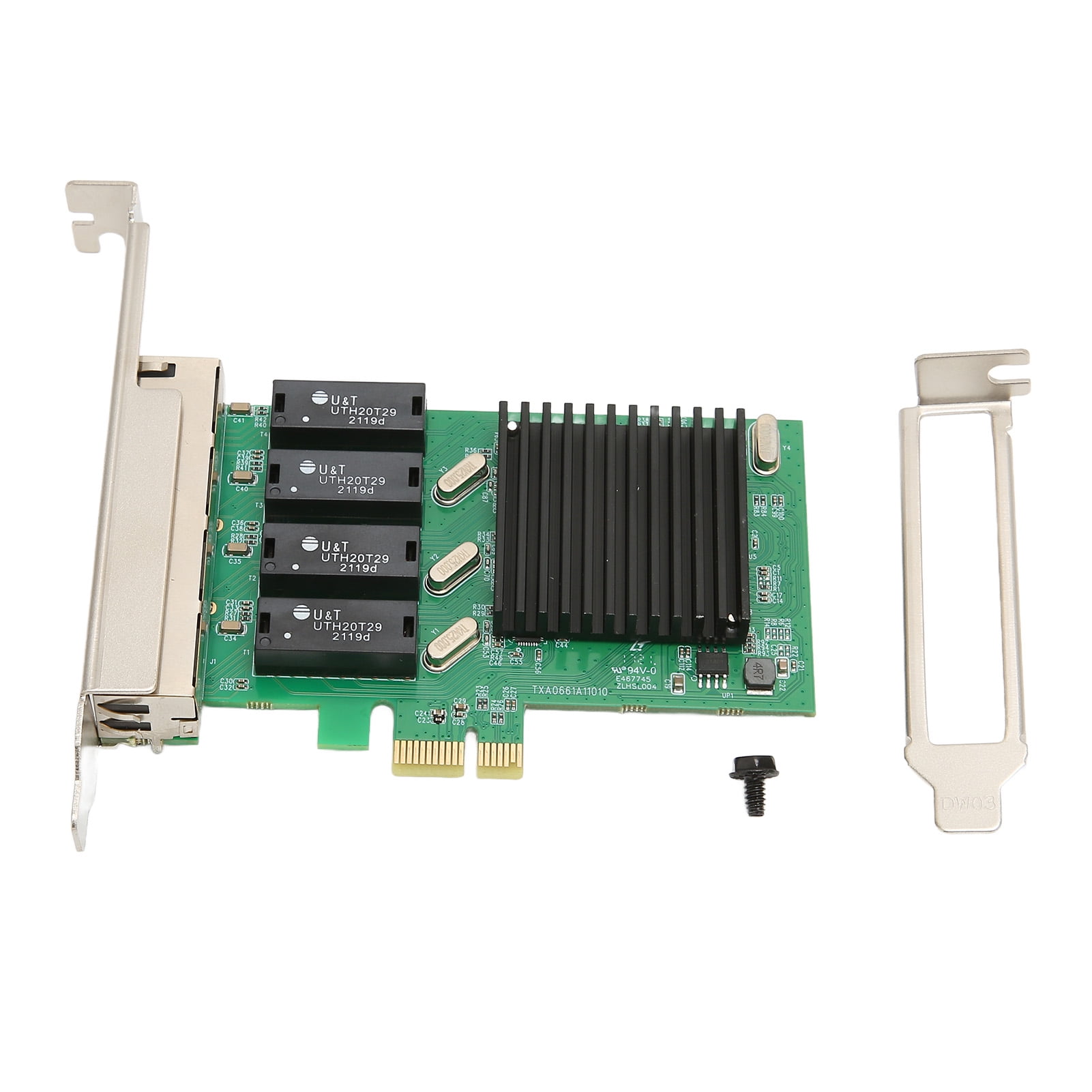 Powkky PCIE NIC Network Card 4 RJ45 Ports PCI Express Ethernet LAN ... Powkky PCIE NIC Network Card 4 RJ45 Ports PCI Express Ethernet LAN ...