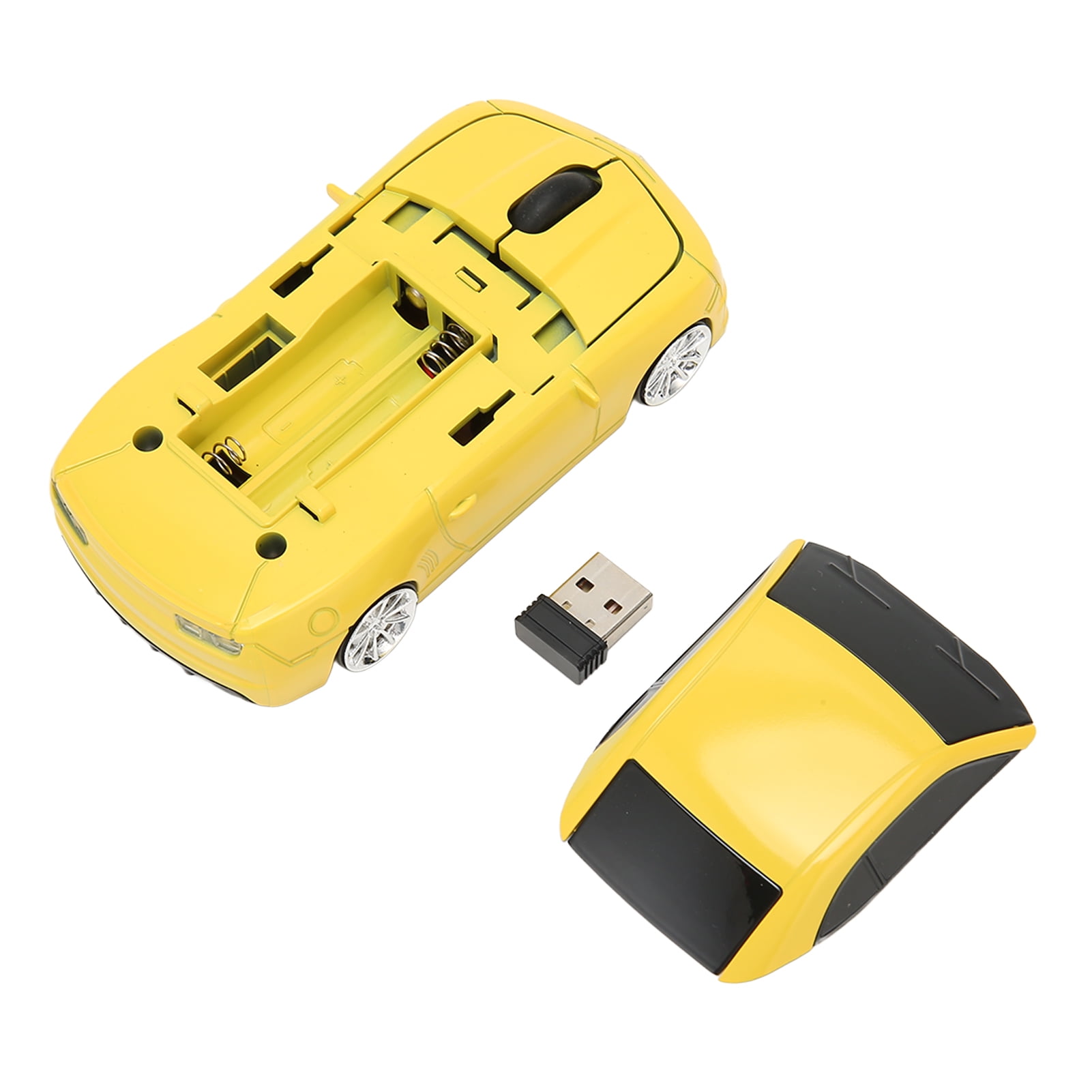 Powkky Race Car Wireless Mouse Sports Car Computer Mouse 2.4 GHz LED ...