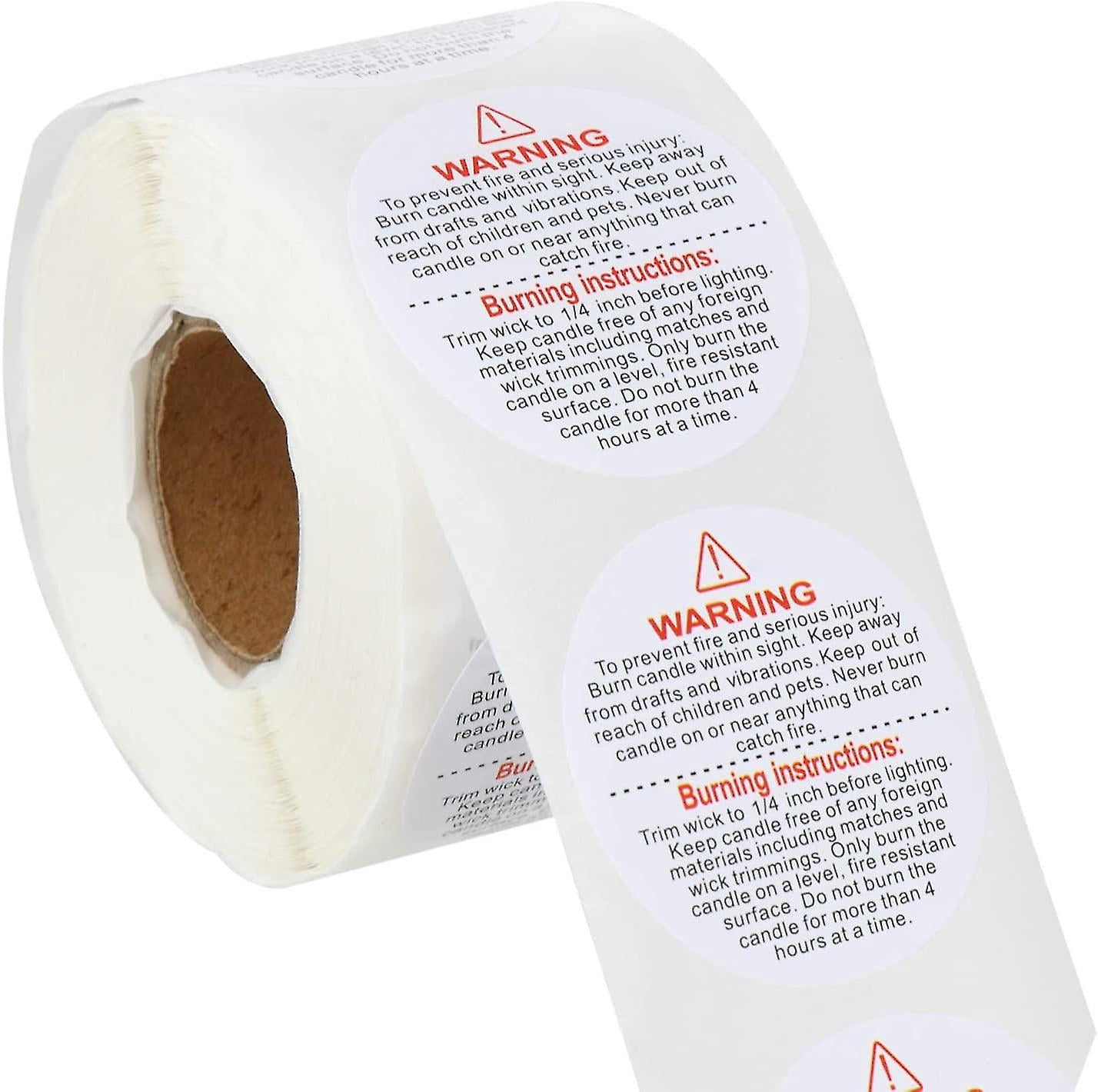 Powodzenia 1 Roll Candle Jar Stickers Roll Waterproof Candle Jar Labels ...