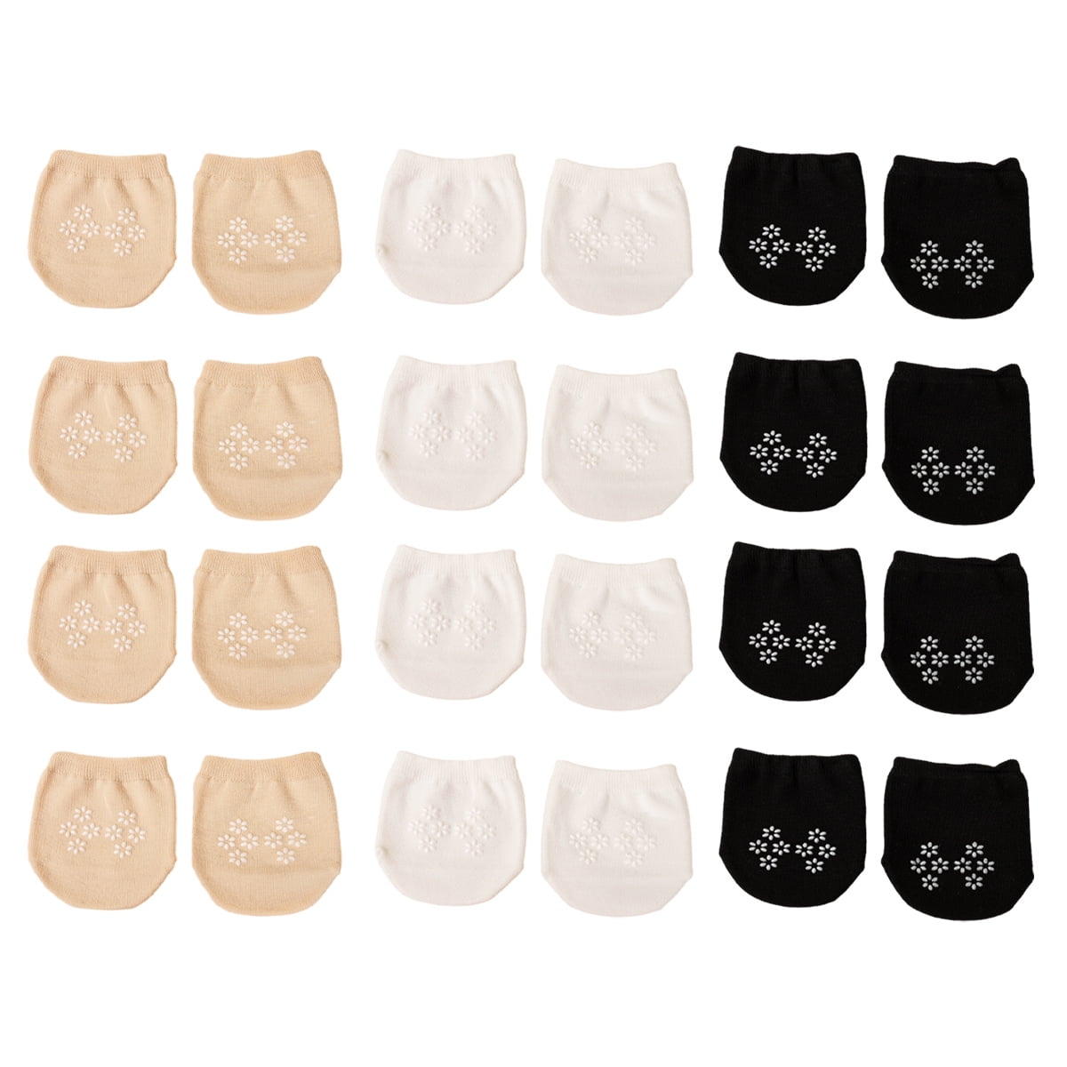 Powodzenia 12 Pairs Women Toe Topper Socks Toe Liner Half Seamless ...