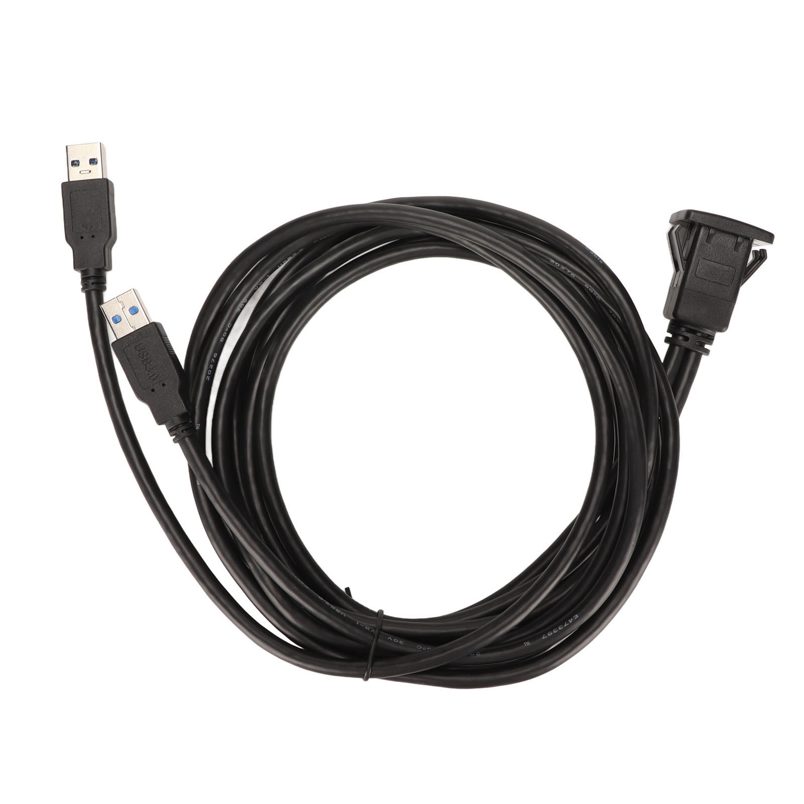 Powodzenia 6.6ft 2 Ports Dual USB3.0 Flush Mount 5Gbps Data Transfer ...