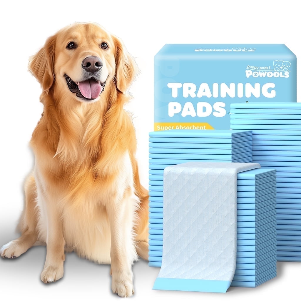 Powools Puppy Pads, Large 34" x 28", Super Absorbent 6-Layer Dog Pads ...
