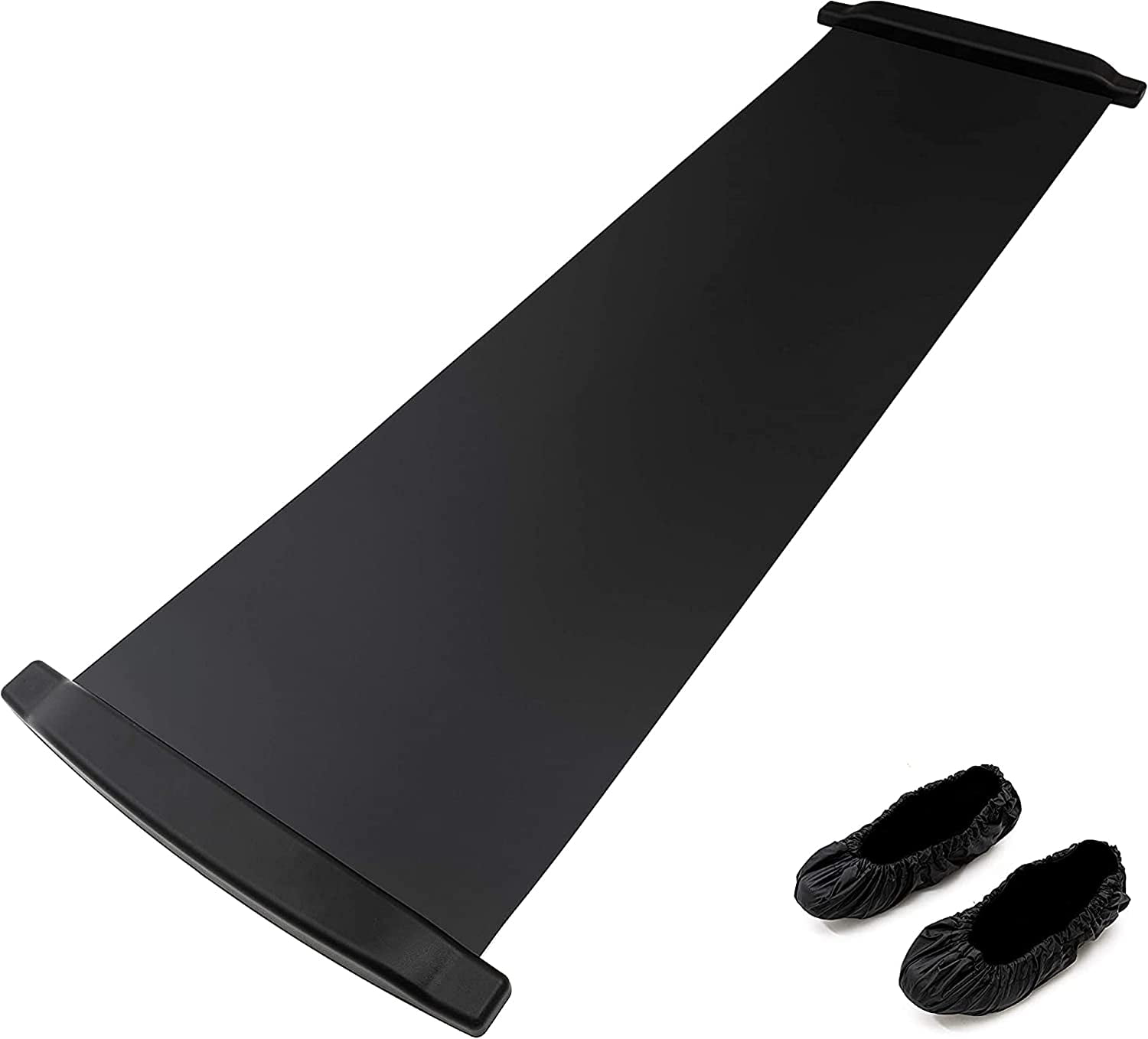 Powrx Exercise Balance Slider Slide Board with Booties for Hockey ...