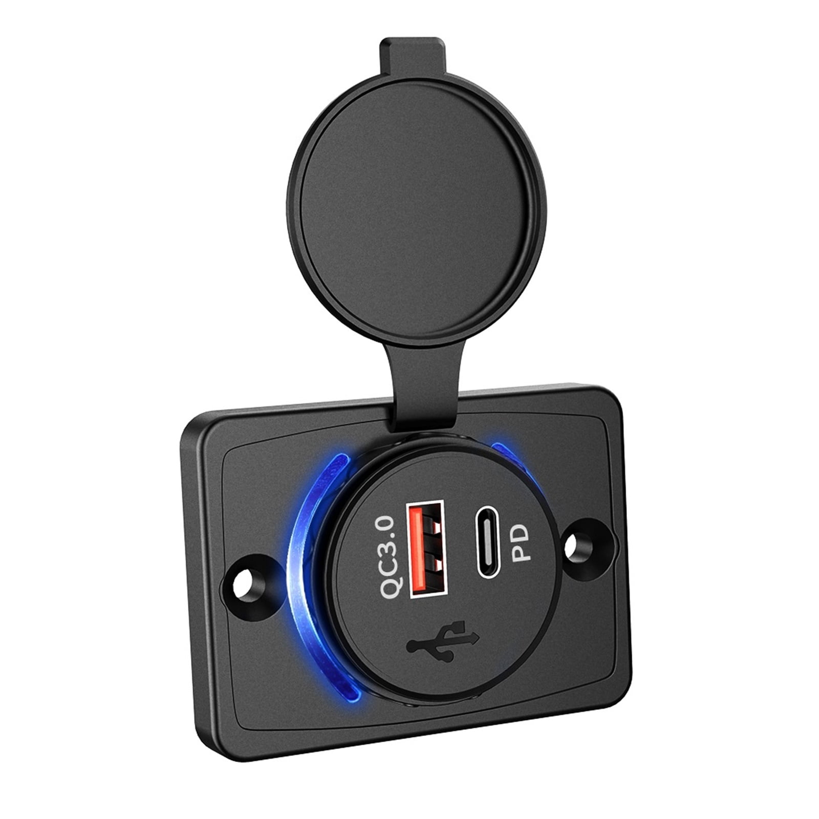 Powstation RV Modification Charger 12-24V 3.1A Dual USB Charger Power ...