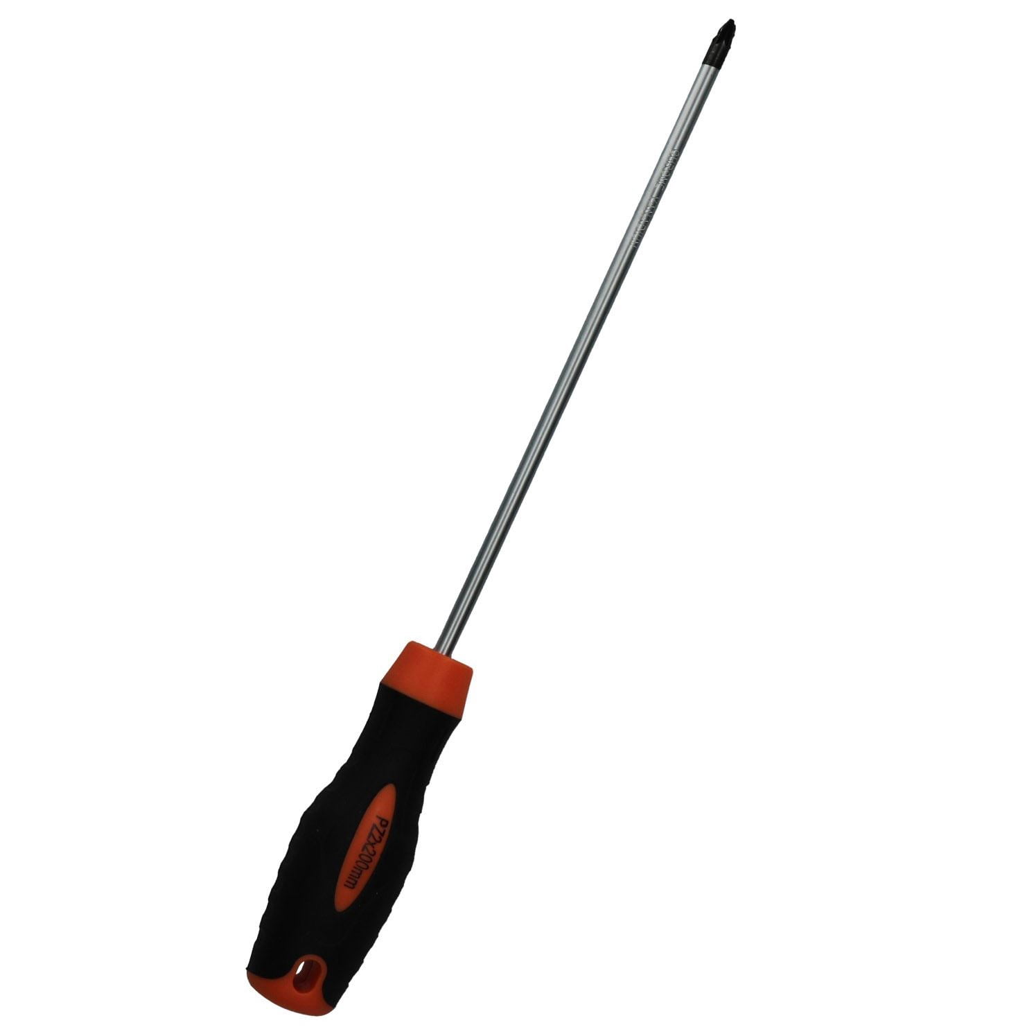 Pozi PZ2 Long Screwdriver 200mm Shank Total Length 310mm Rubber Grip ...
