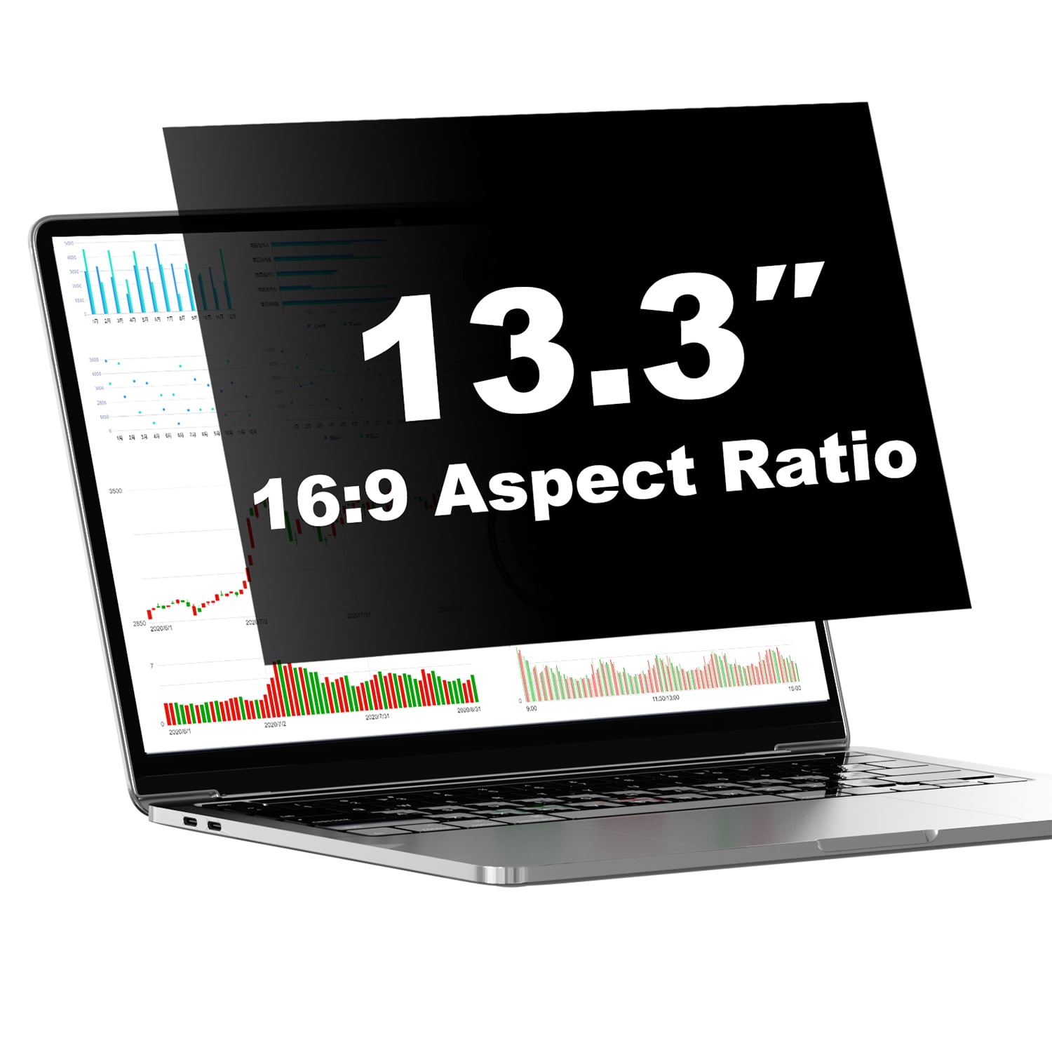 Pozlle 13.3 Inch Laptop Privacy Screen Shield for 16:9 Widescreen ...