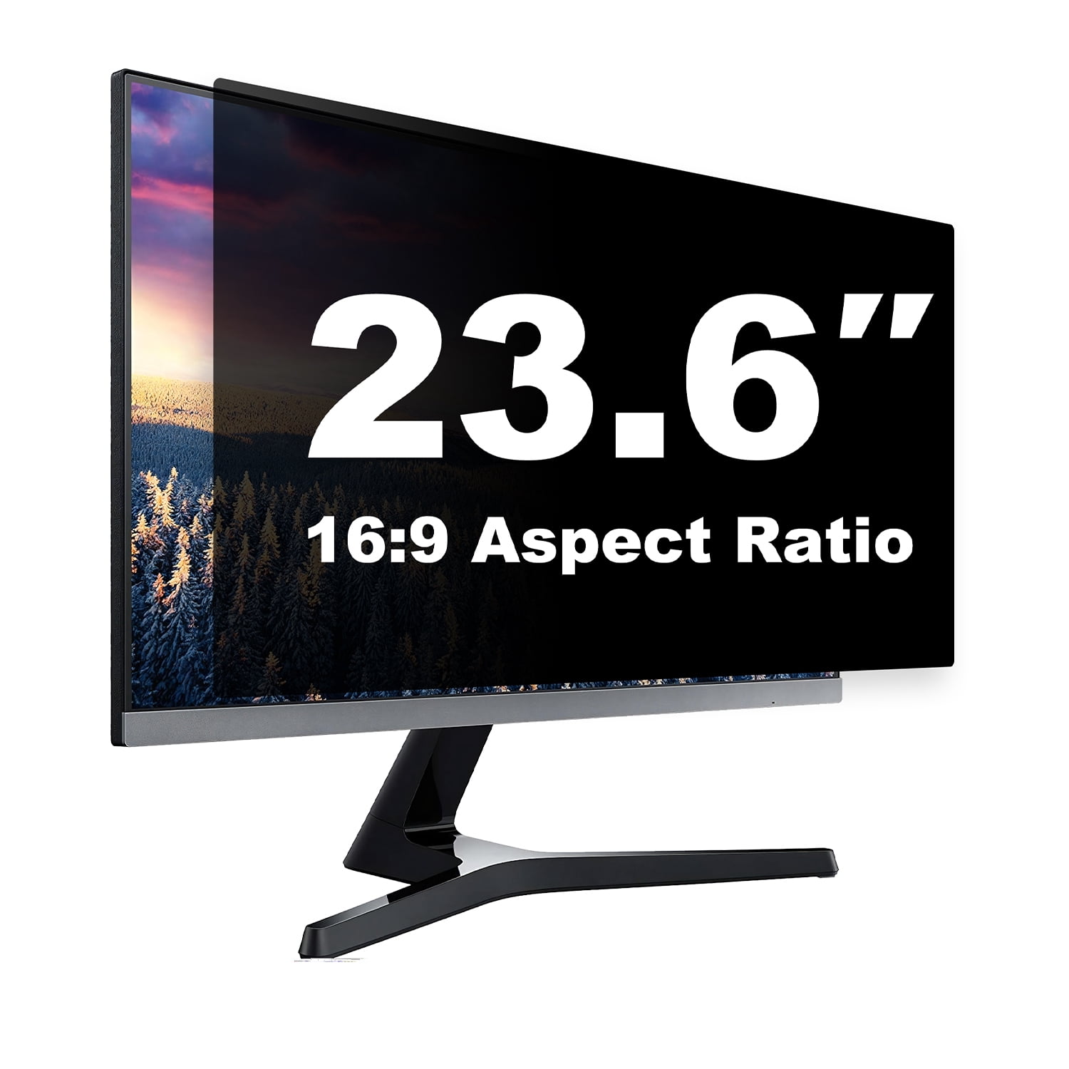 Pozlle 23.6 Inch Computer Privacy Screen Shield for 16:9 Widescreen ...