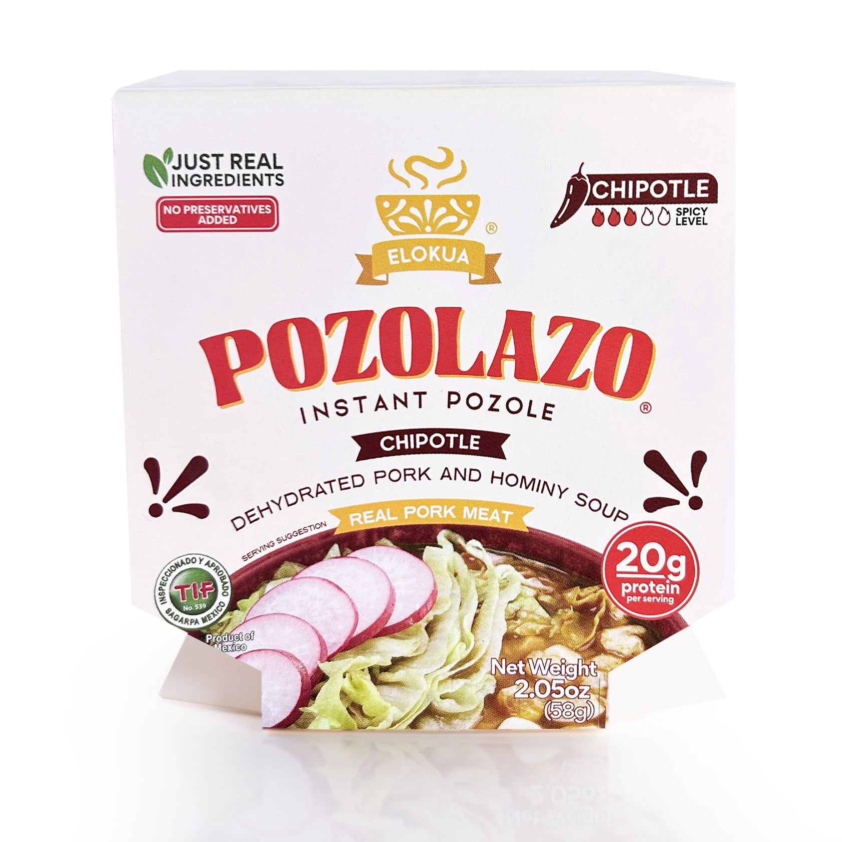 Pozolazo Chipotle Pozole Soup 2.05 oz (Pack Of 12) - Walmart.com