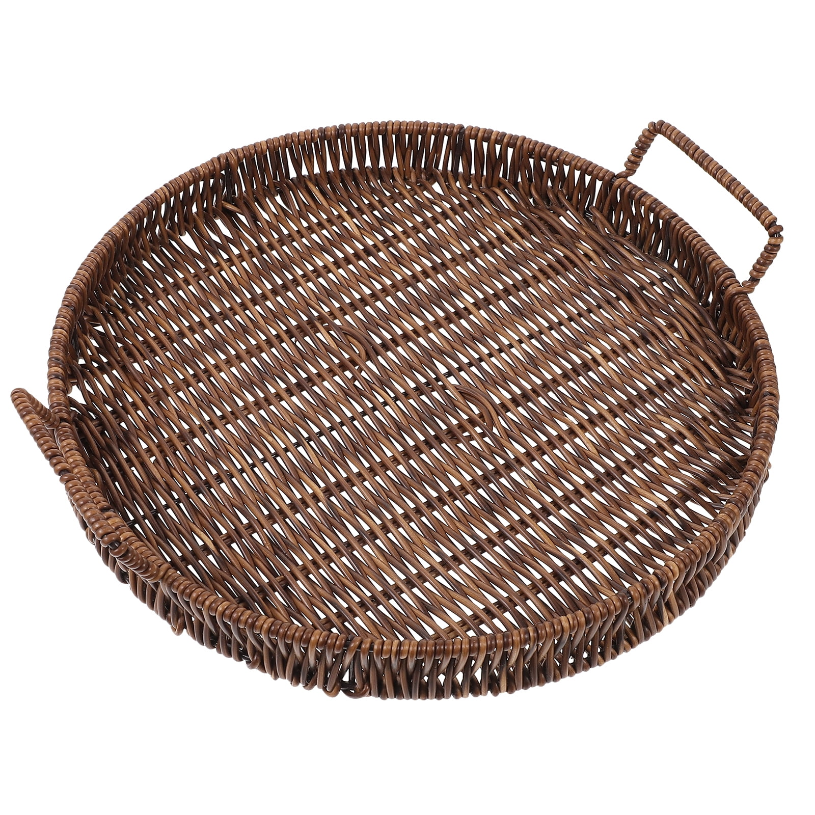 OHOIOLLA Round Decor Trays PP Rustic Friends As present Picnic 1Pack 11 ...