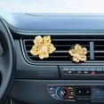 PpgejGEK 2 Pack Flower Shaped Car Air Freshener Clip for AC Vent ...