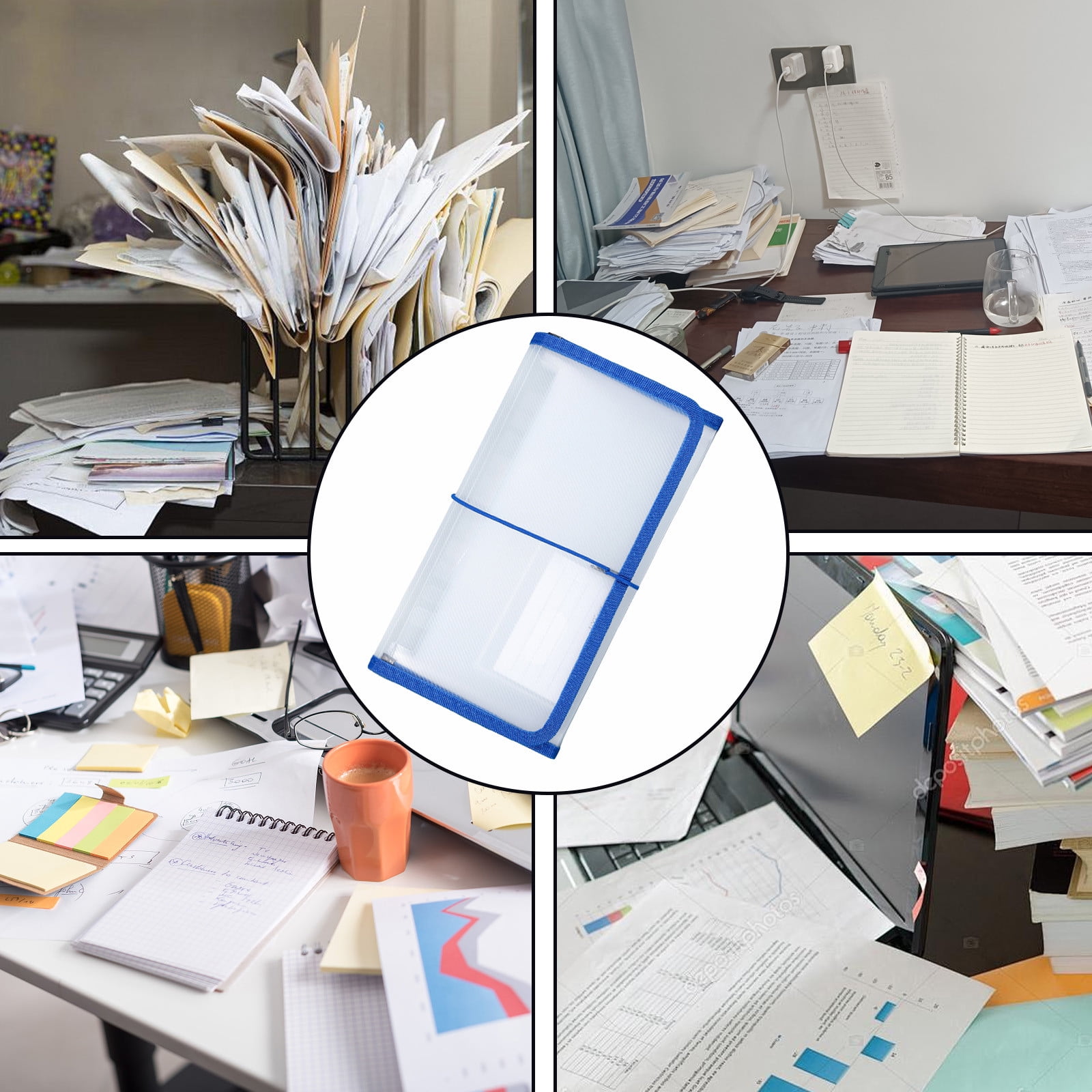 PpgejGEK B6 Bill Accordion File Folder 13 Compartments Financial VAT ...