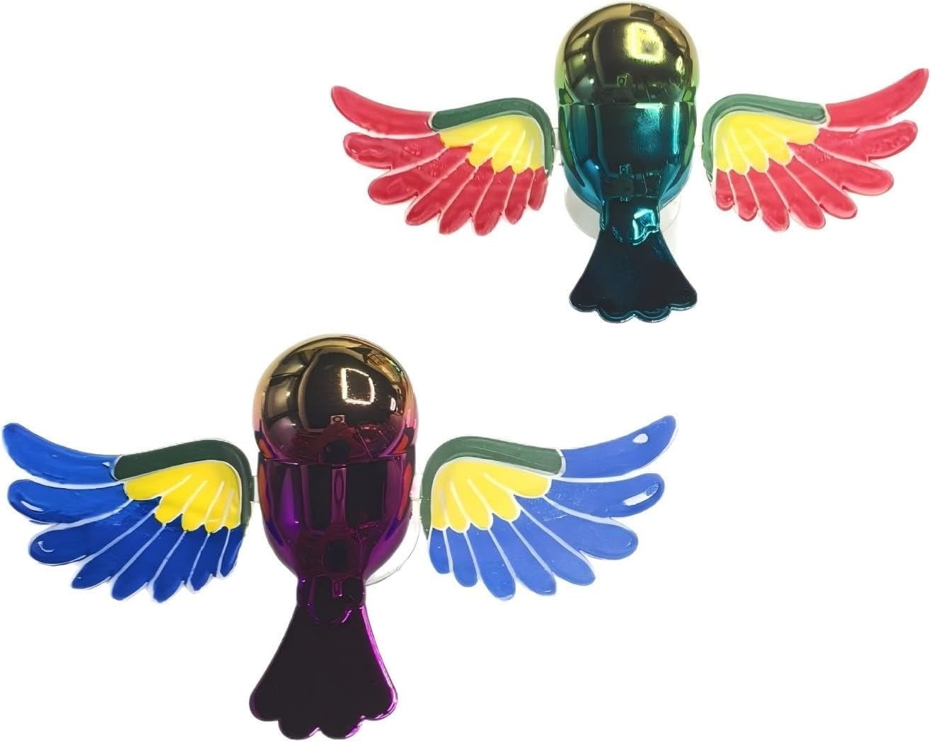 PpgejGEK Flying Birds Flapping Wing Car Sticker Decor Wind Powered ...