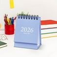 PpgejGEK Mini Desk Calendar for 2026, Compact English Desktop Ornament ...