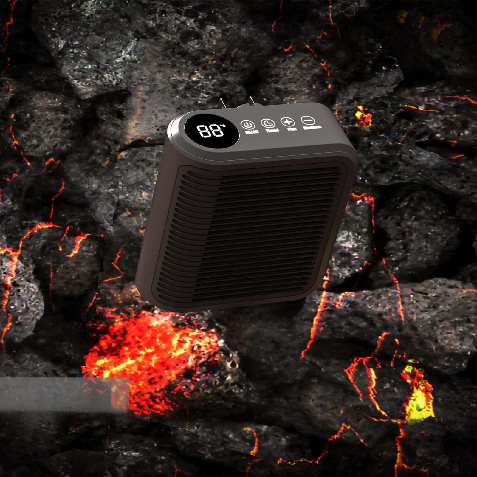 PpgejGEK Mini Wall-Mounted Plug-in Heater with Timer - 800W Electric ...