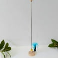 PpgejGEK Nodding Woodpecker Natural Wood Stress Relief Desk Figurine, Kinetic Wooden Toy for ...