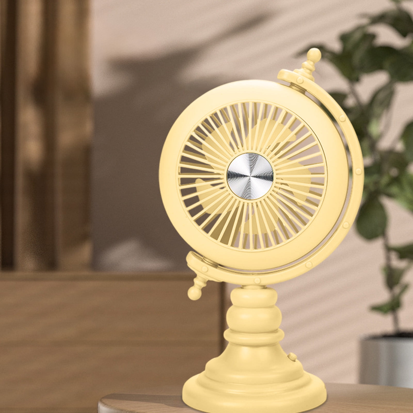 PpgejGEK Rechargeable Mini Desk Fan USB Powered Quiet Personal Fan with ...