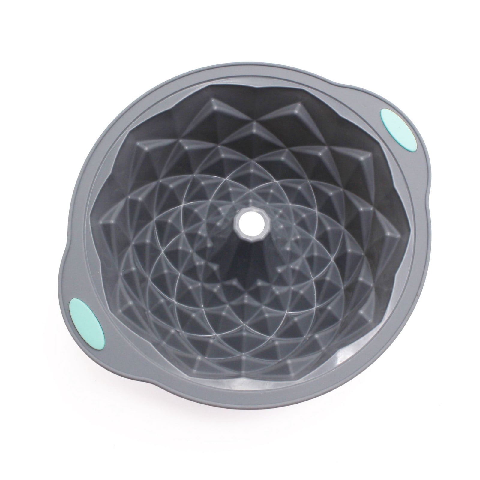 PpgejGEK Silicone Fluted Cake Pan with Hollow Center, Non-Stick Savarin ...
