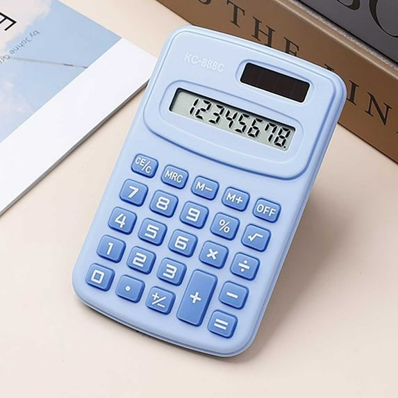 PpgejGEK Solar Powered Calculator: Portable Mini Office Calculator with ...