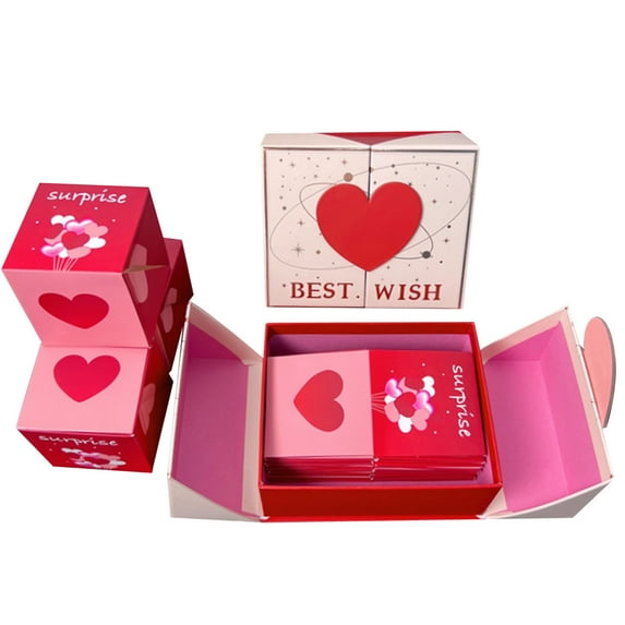 PpgejGEK Surprise Bouncing Red Envelope Money Box, Pop Up Gift Box with ...