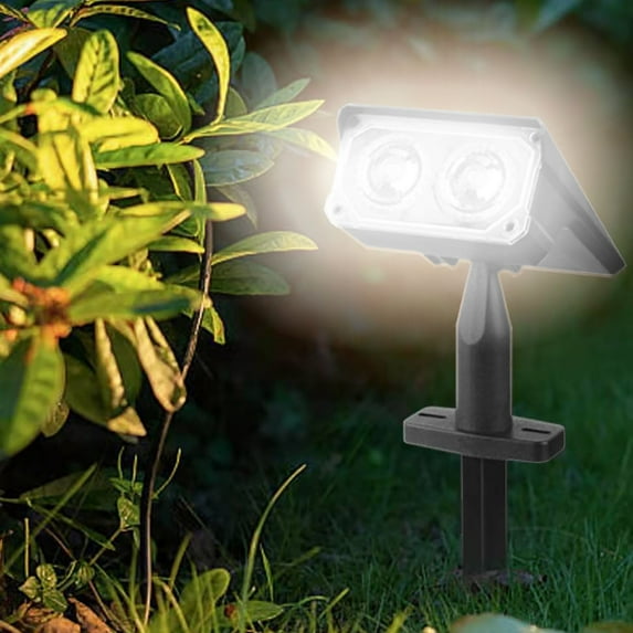 PpgejGEK Waterproof Solar Ground Spike Light LED Color Changing Outdoor ...