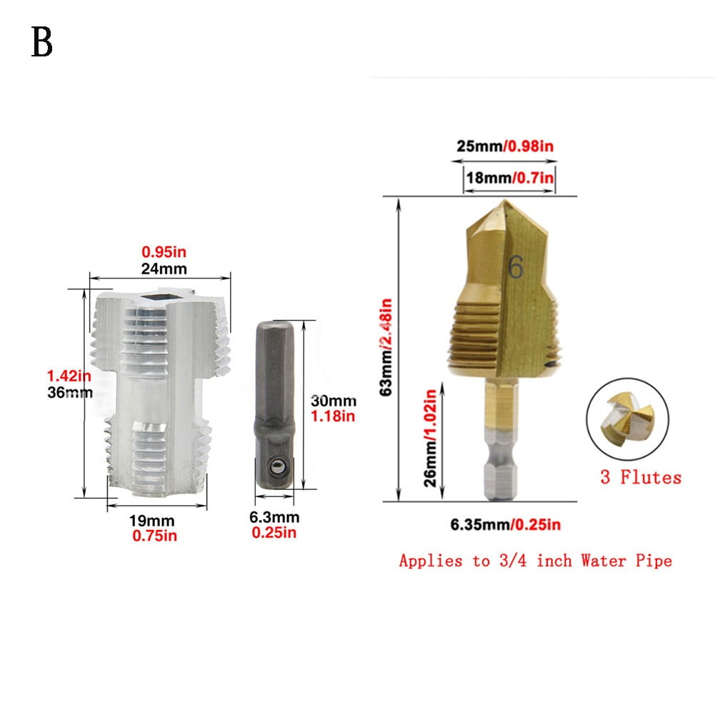 Ppr Water Pipe Internal Thread Opener for Pvc Plastic Pipe with Ppr ...