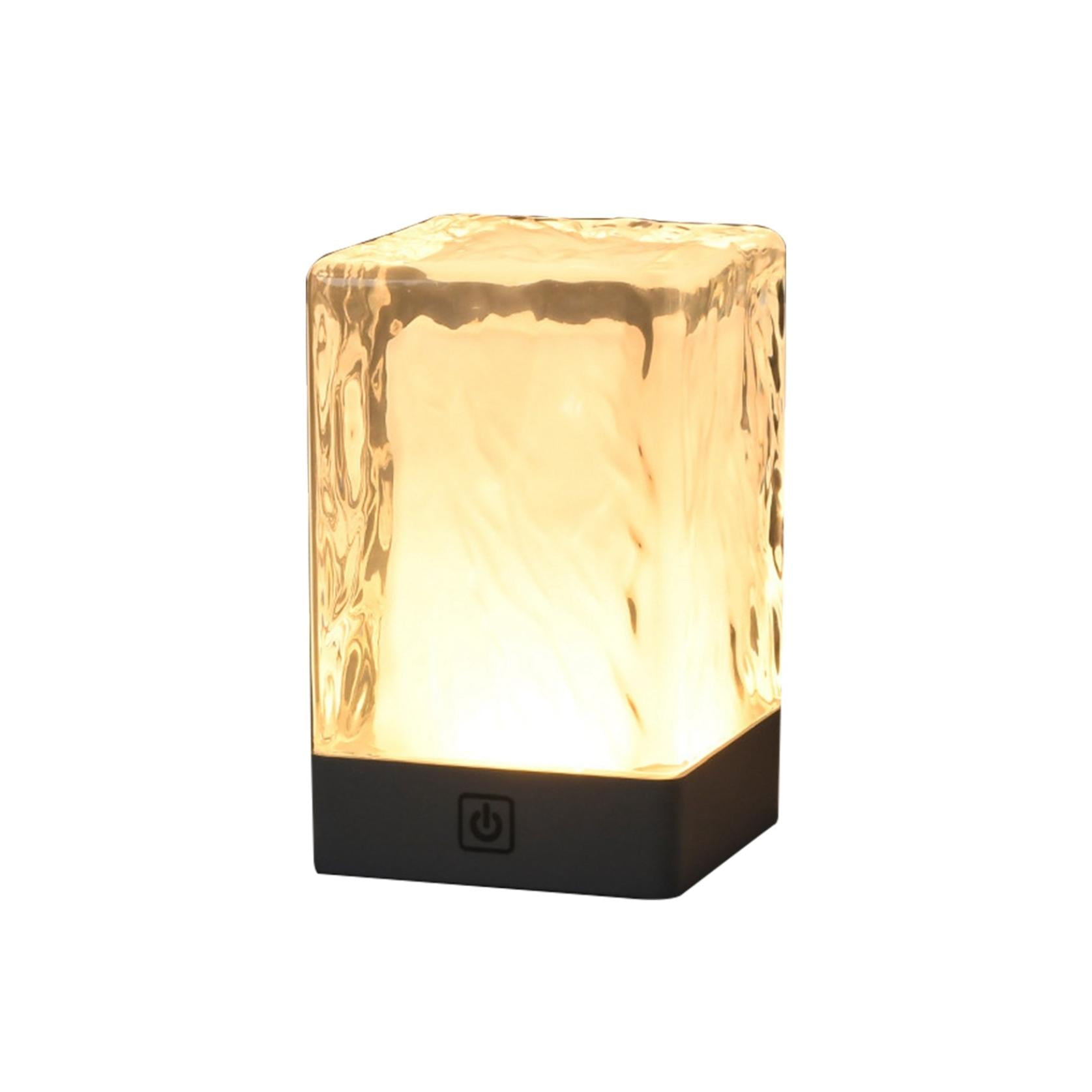 Ppsfege LED Rechargeable Crysta, Table Lamp, Bar Desk Night Light ...