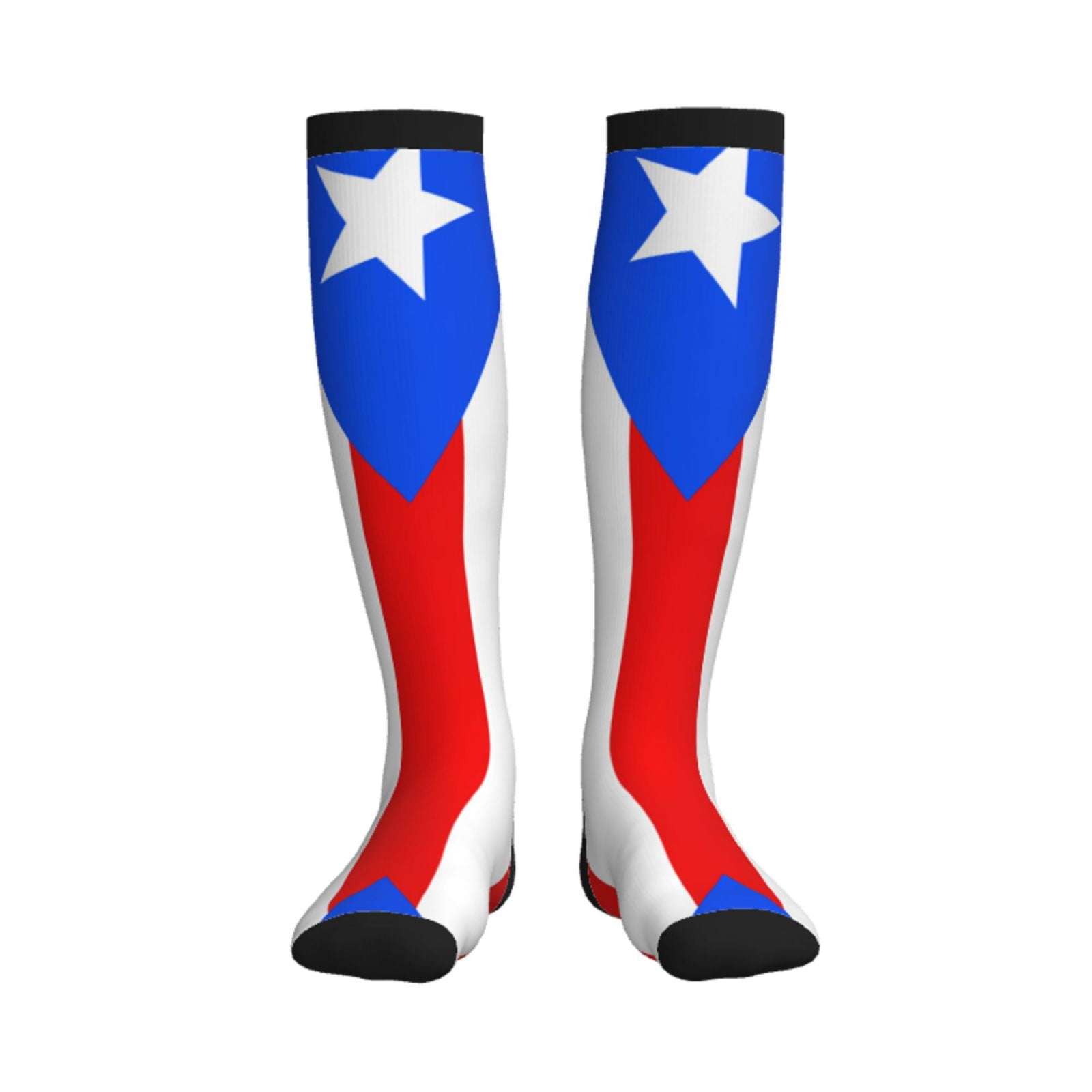 Pr Puerto Rico Flag Compression Socks Circulation Running Athletic ...