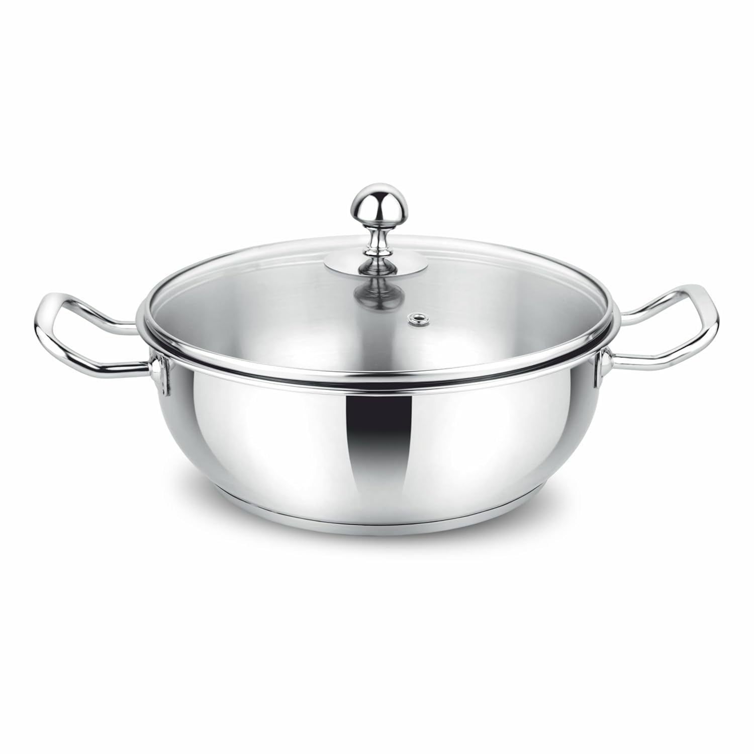 Prabha Kadai for Cooking Stainless Steel 35L Kadai for Frying Kadai for ...