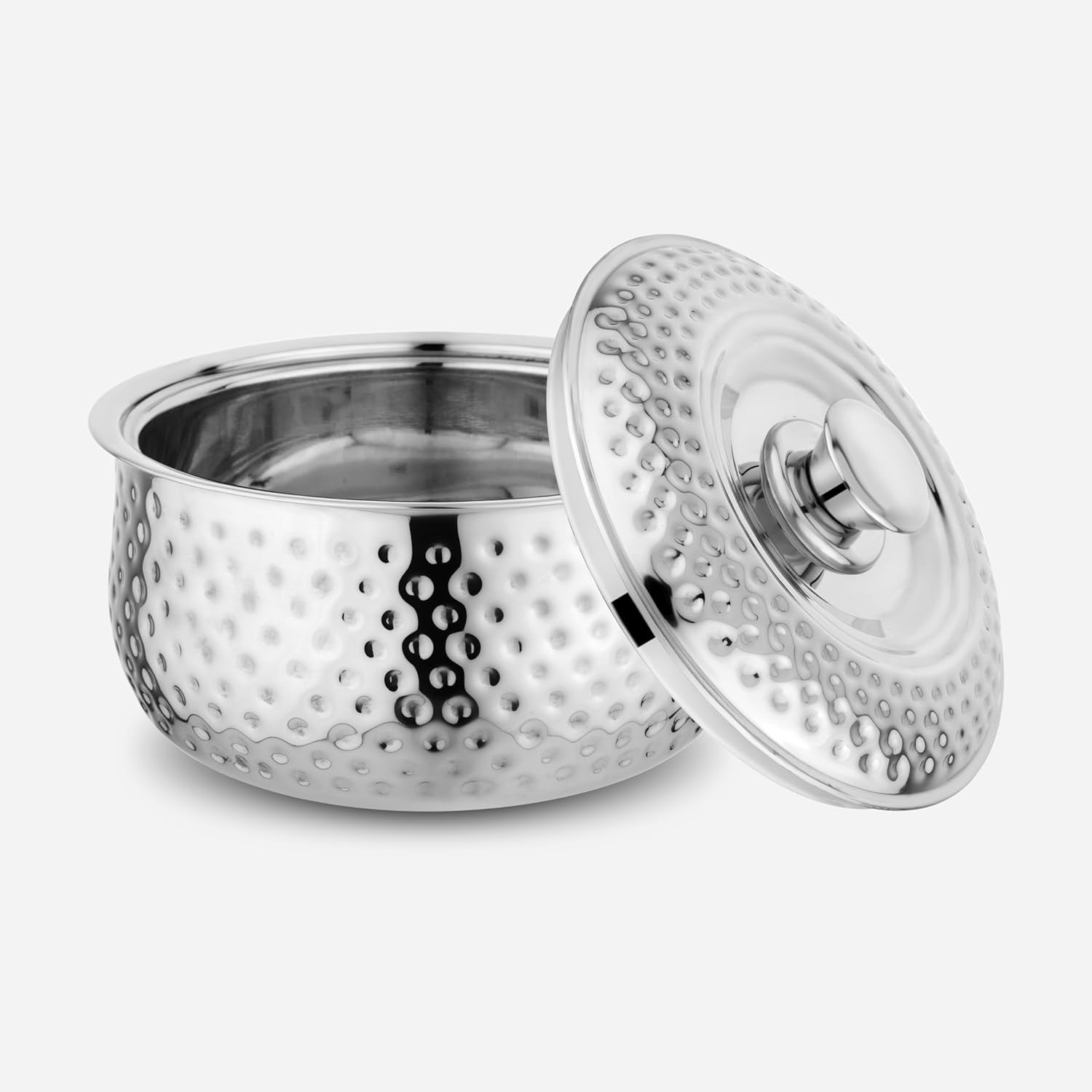 Prabha Stainless Steel Casserole for Cooking 3000ml Stainless Steel ...