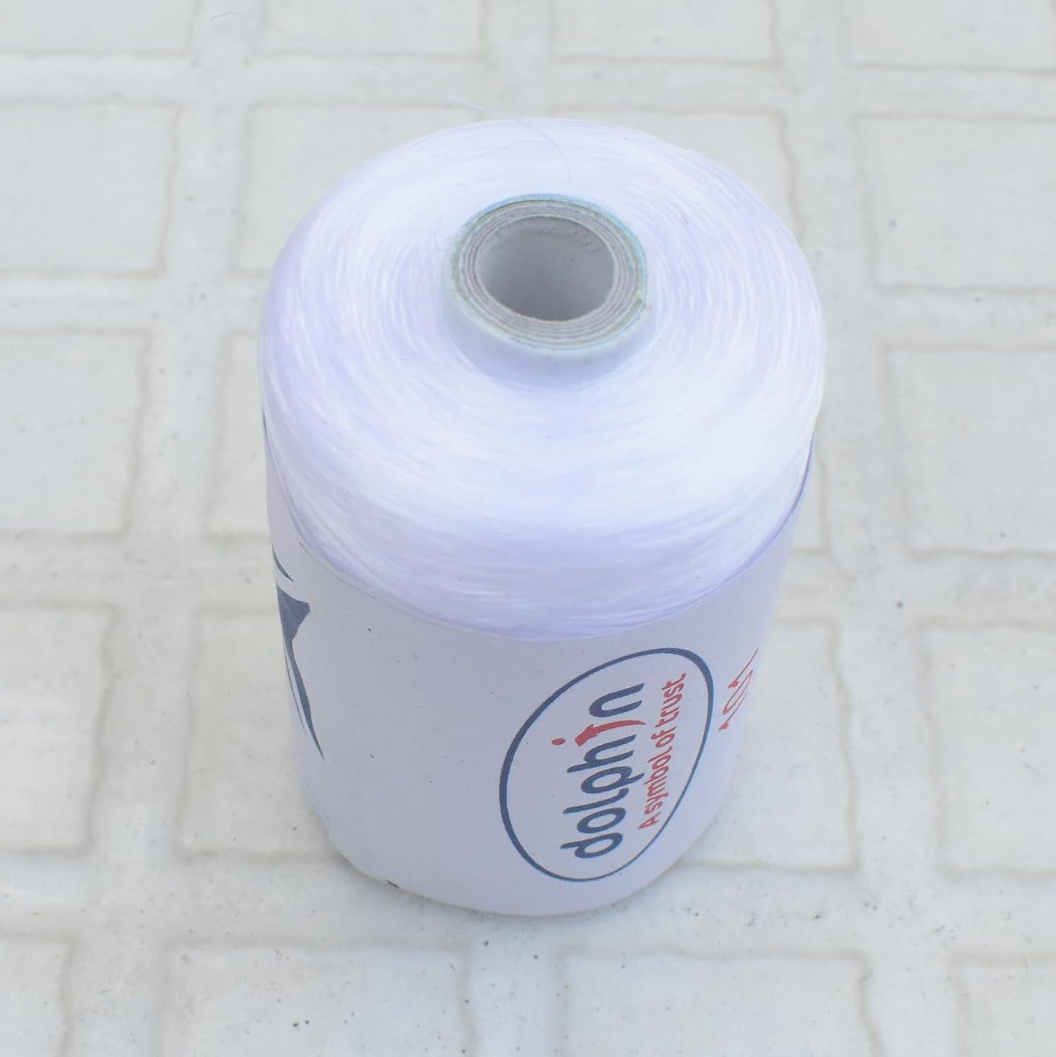 Prabhas Designs 1spool NonElastic Transparent White Nylon Plastic ...