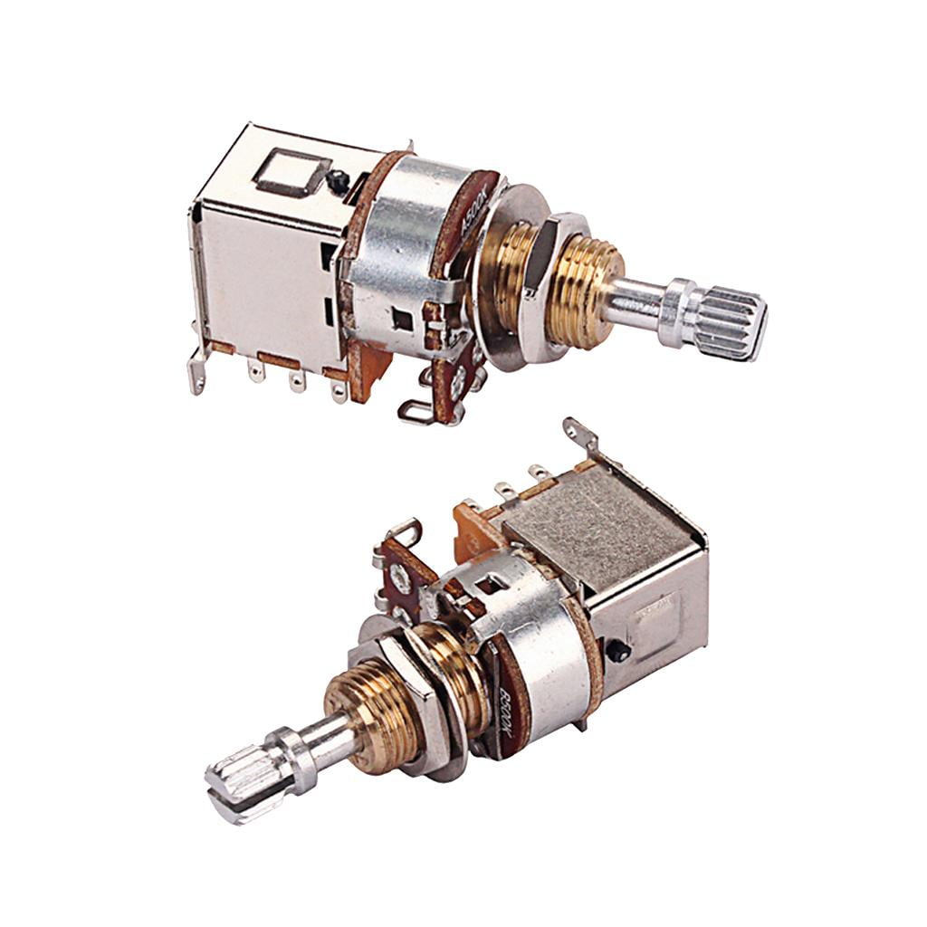 Practical 2-piece A500K B500K Audio Volume Taper Potentiometer ...
