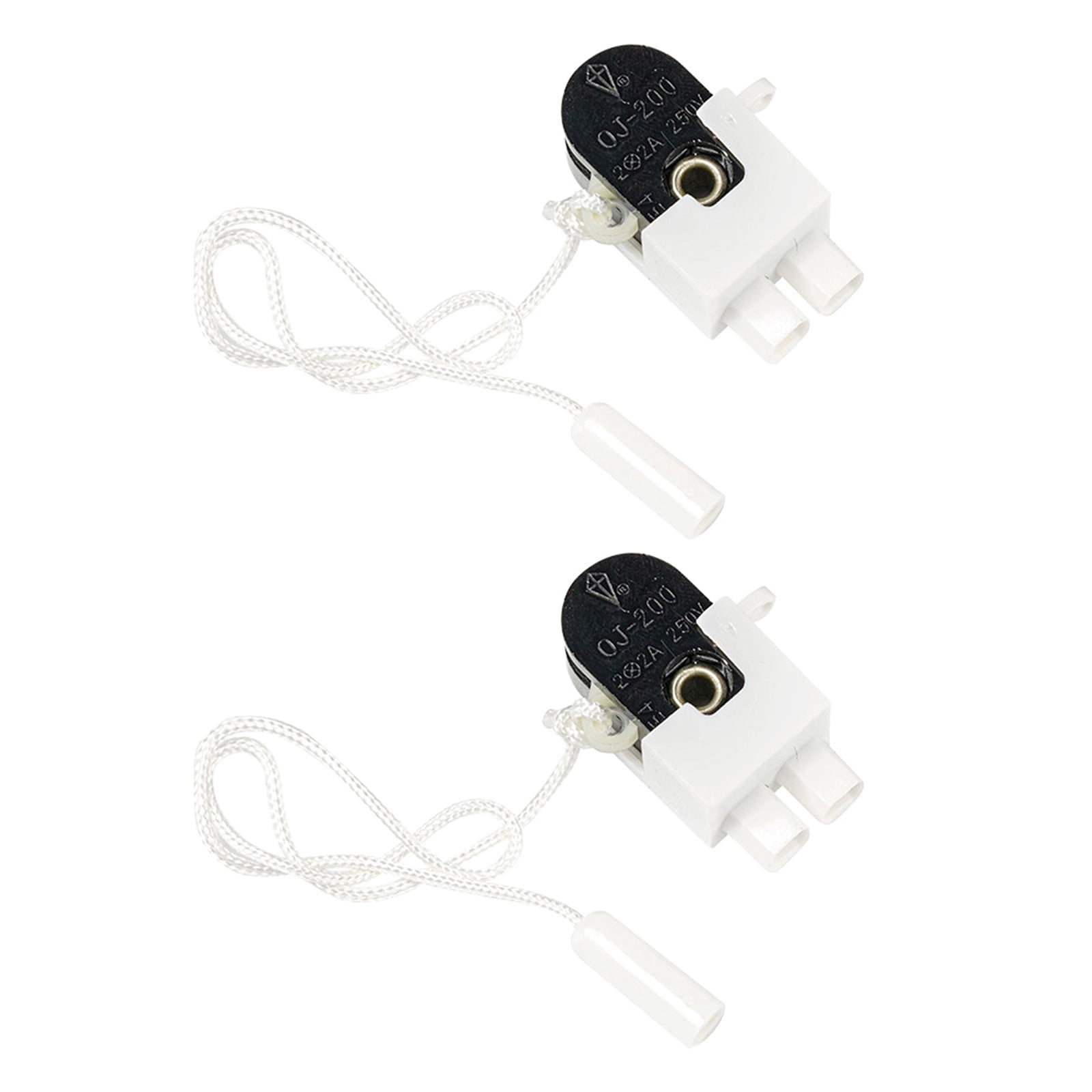 Practical 2pcs Pull Cord Switches set Portable Pull Chain Switches set ...