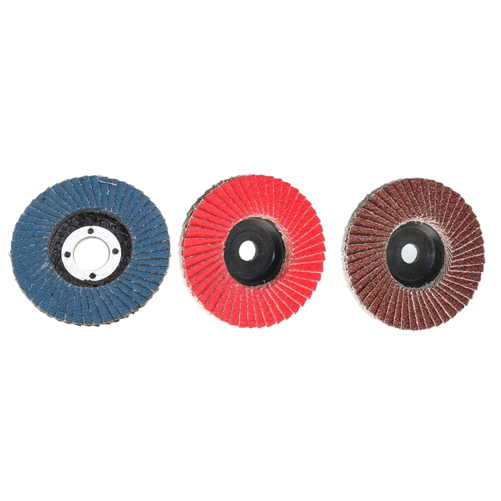 Practical 3/6 Pieces 75mm Flap Discs 80 Grits Sanding Disc Zirconium ...
